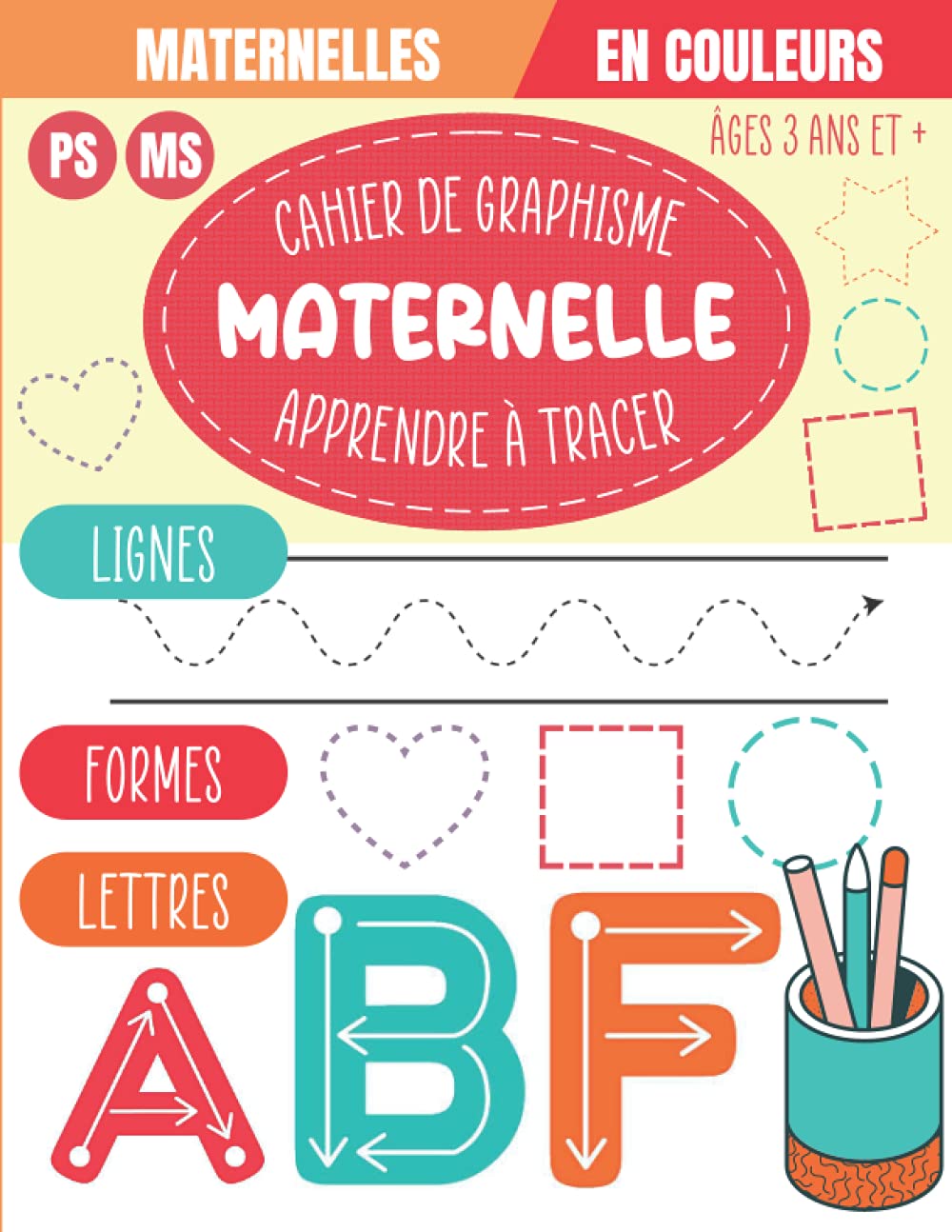 Buy Cahier de Graphisme Maternelle Apprendre à tracer Lignes Formes ...