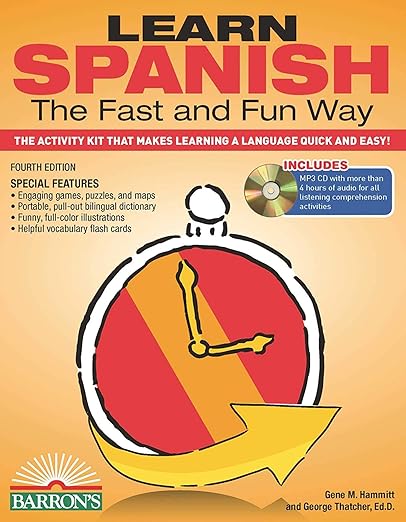 Amazon.com: Learn Spanish the Fast and Fun Way: The Activity Kit That ...