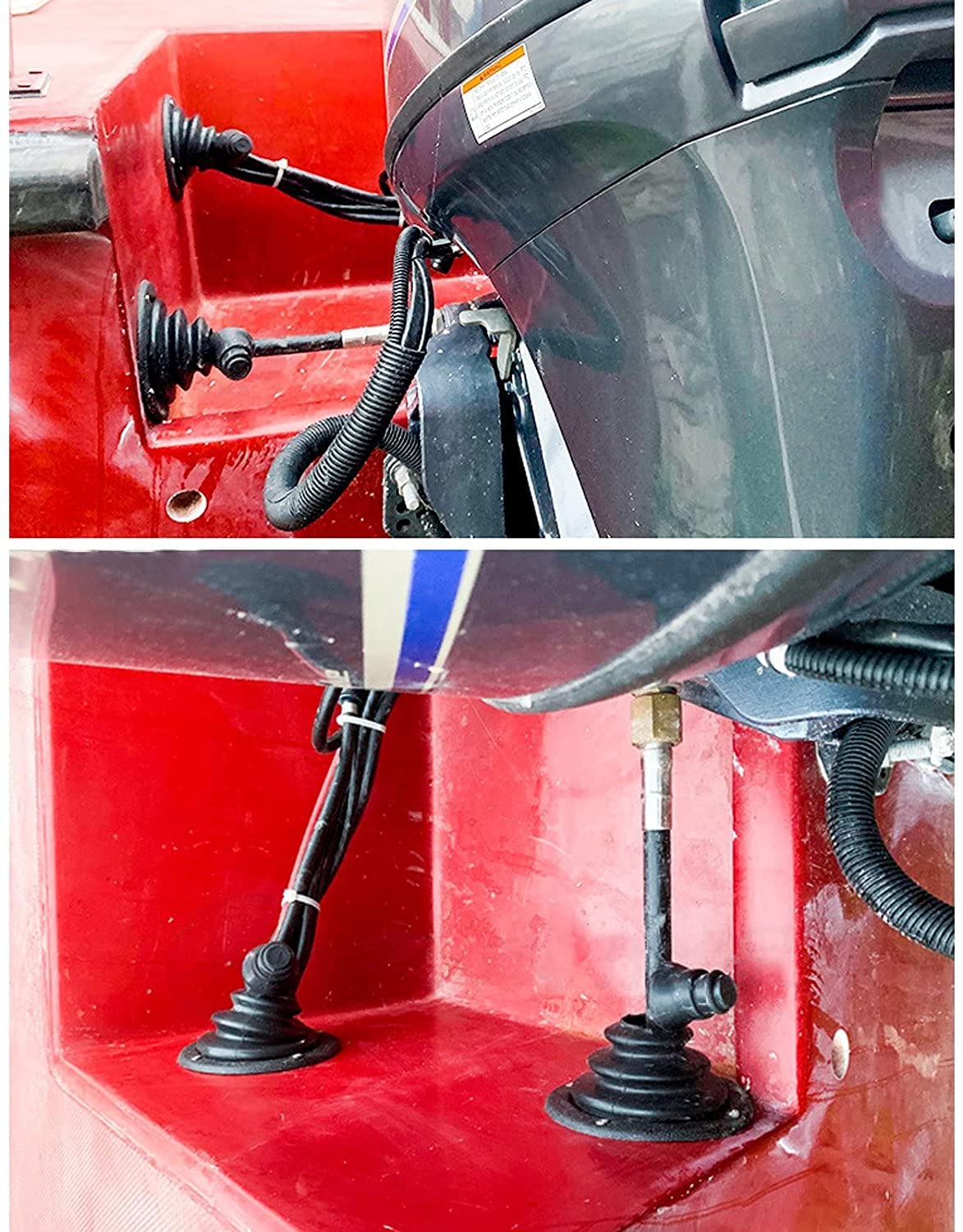 Snapklik.com : Rigging Cable Boot Boat Transom Steering Wires Holder ...