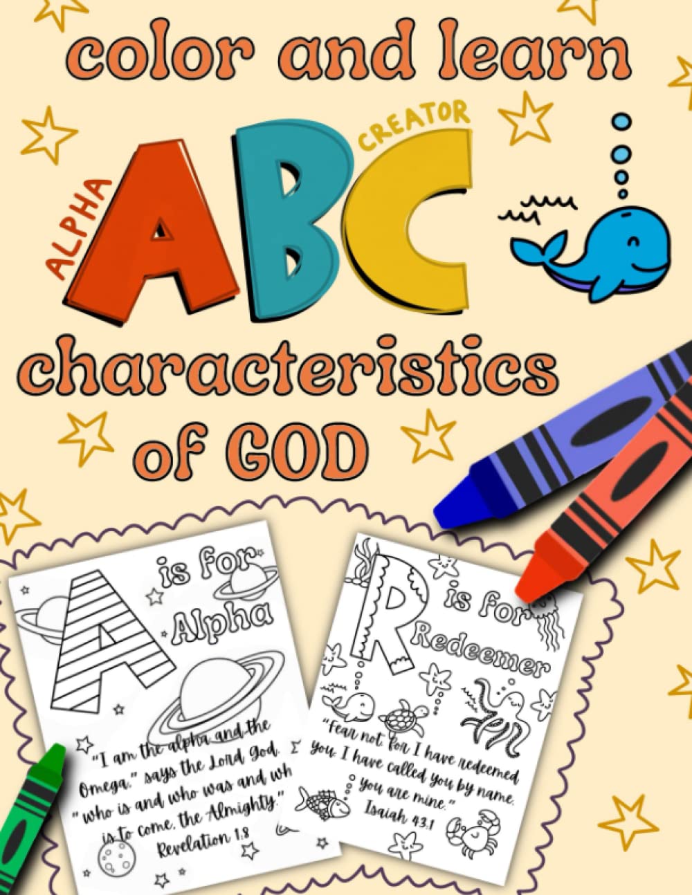 Color and Learn ABC Characteristics of God: Coloring Book for Kids ...