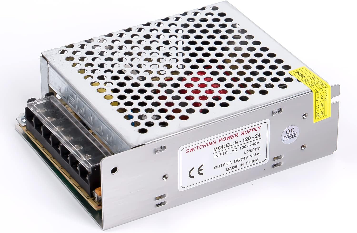 ANGEEK 24V 5A 120W DC Schaltnetzteil AC 100V/240V auf DC-24V Netzteil ...