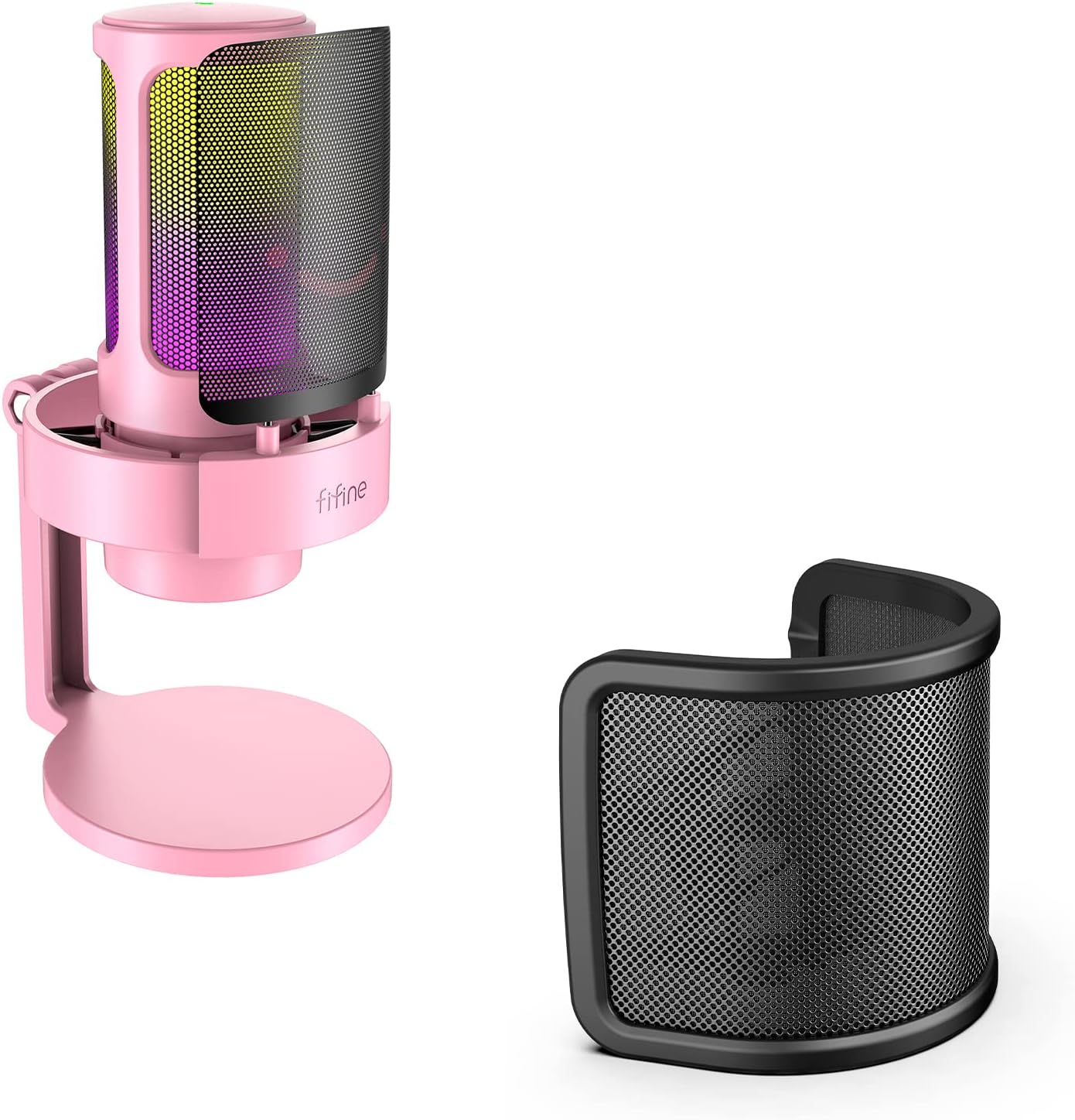 Amazon.com: FIFINE AMPLIGAME USB Streaming Gaming Microphone with RGB ...