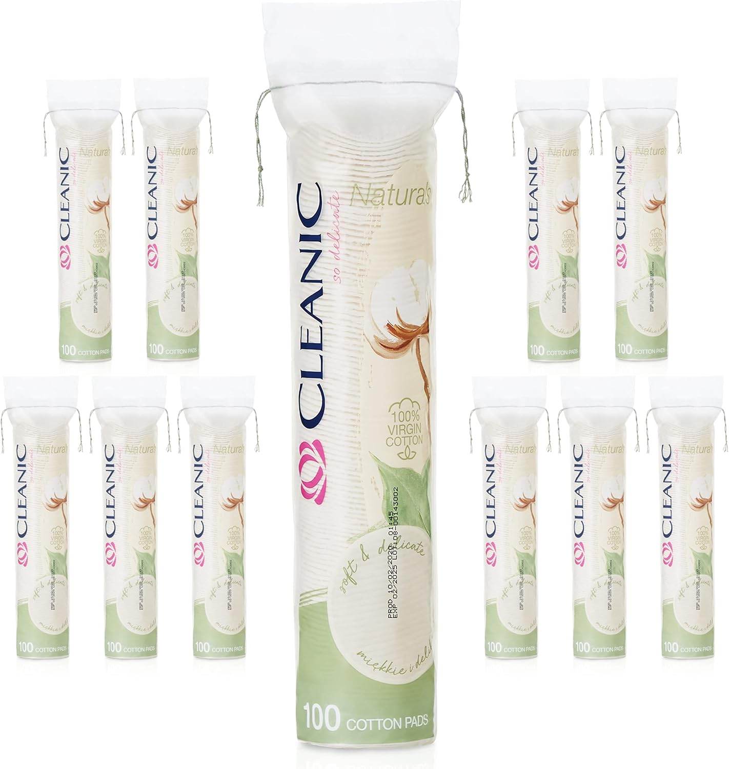 Cleanic Naturals 1000 Ct Virgin Cotton Pads | Makeup Remover Pads ...