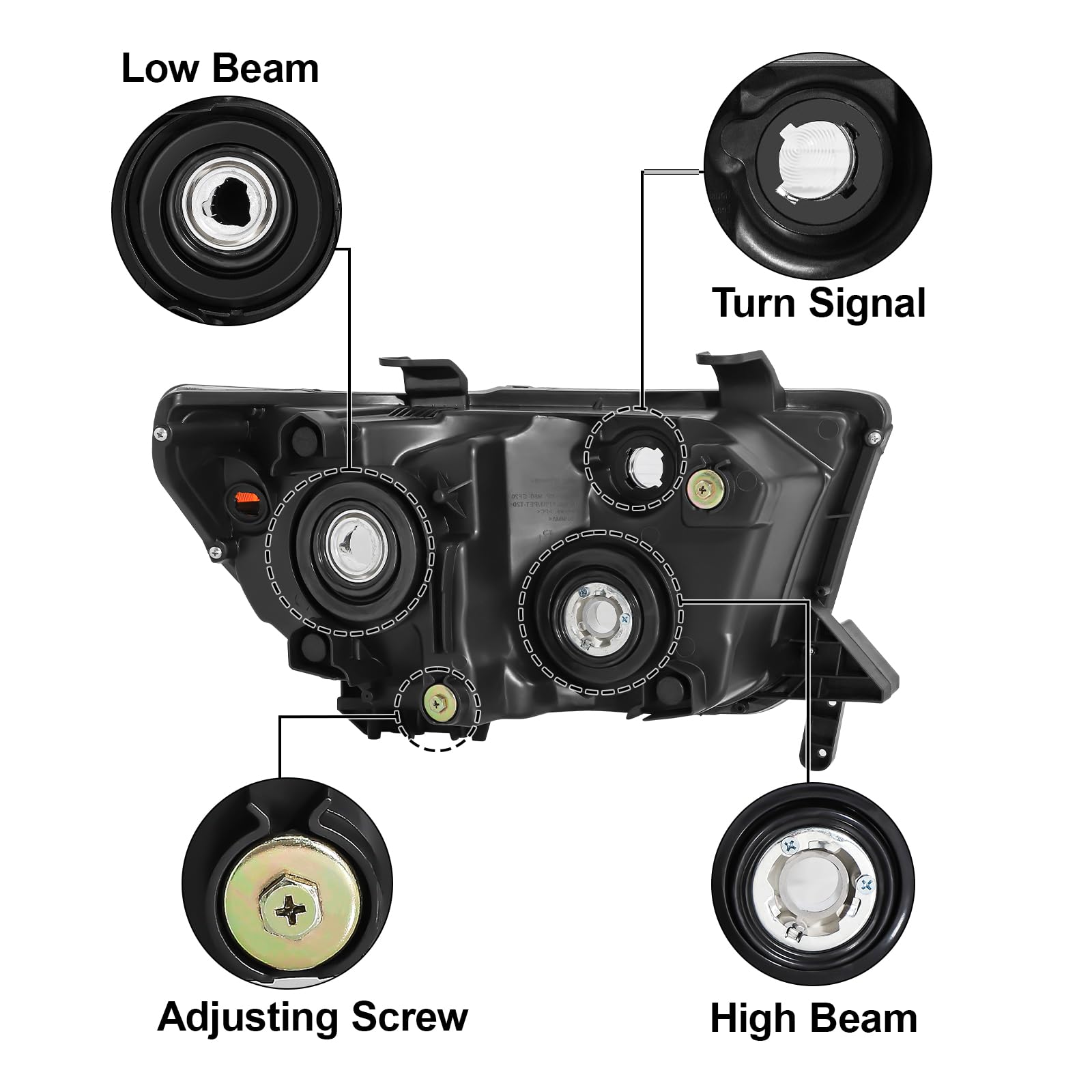 Snapklik.com : ALZIRIA Headlight Assembly Fit For 2007 2008 2009 2010 ...