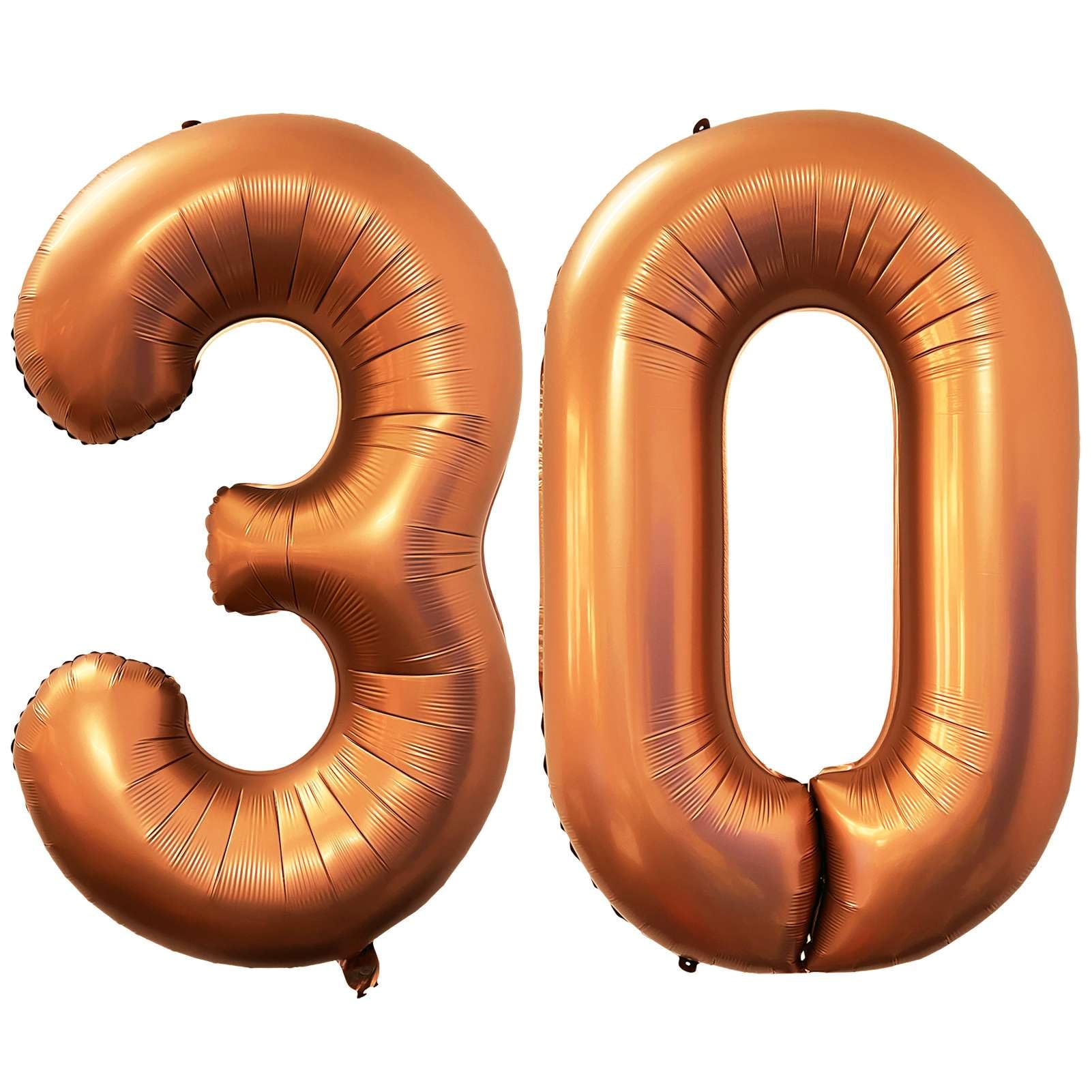 Amazon.com: Orange 30 Number Balloons, 40 Inch Giant Number Balloons ...