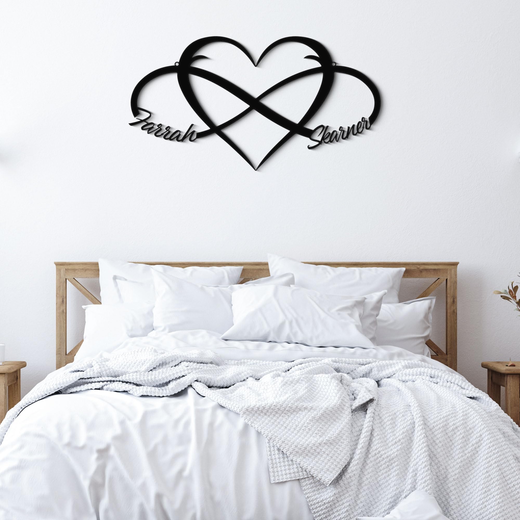 Personalised Metal Sign, Personalised Metal Heart Couples Sign, Custom ...