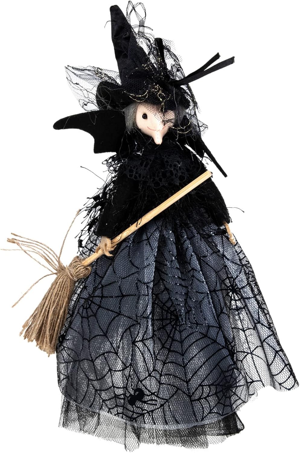 Amazon.com: HOMSFOU Witch Doll Halloween Wicked Witch Doll Spooky Prop ...