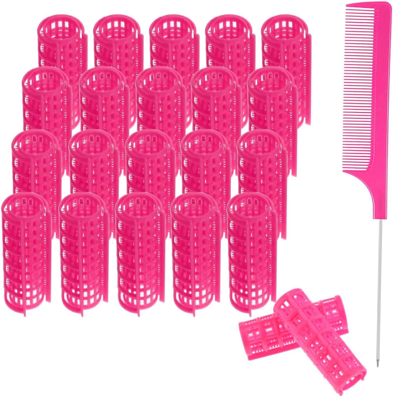 Amazon.com : Annie Snap On Magnetic Rollers 1 1/8" Black 8 pack : Hair ...