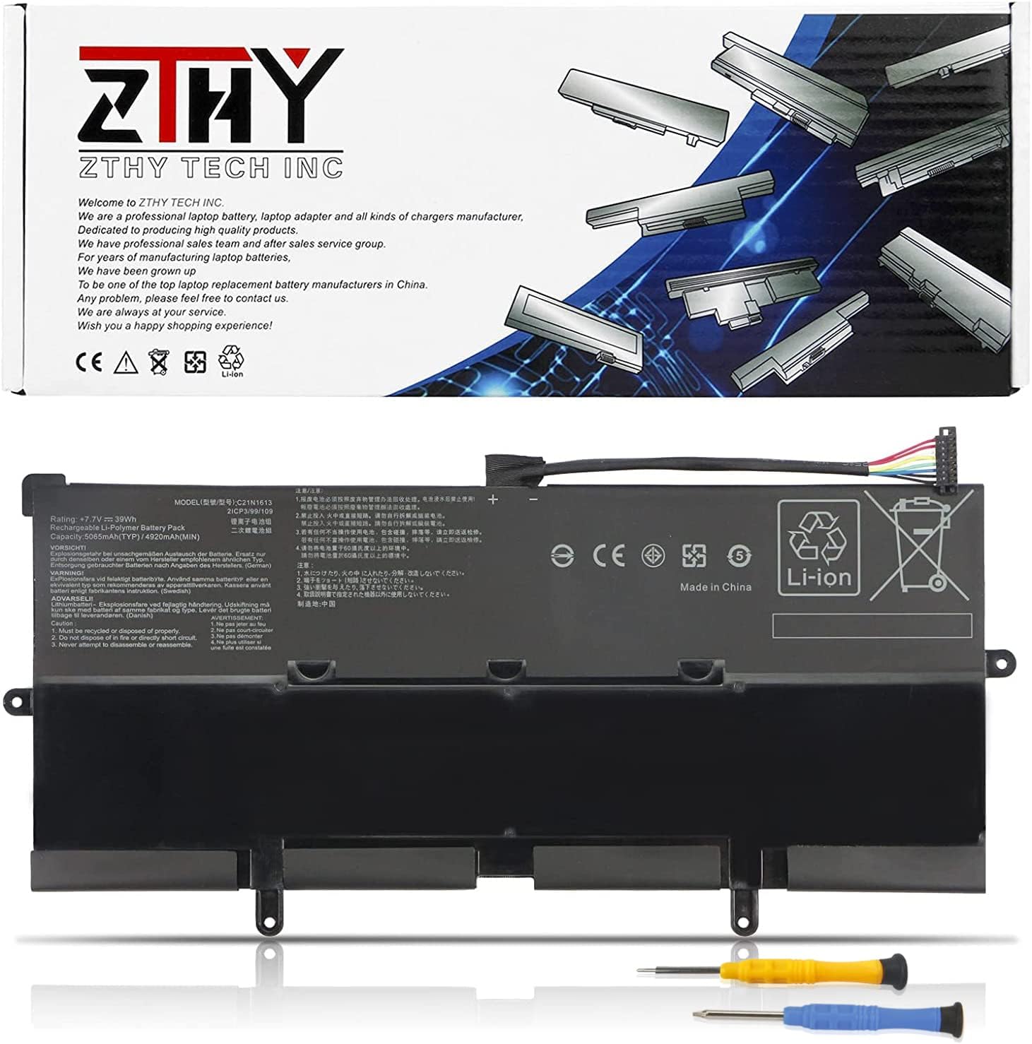 Amazon.com: C21N1613 Laptop Battery Replacement for Asus Chromebook ...