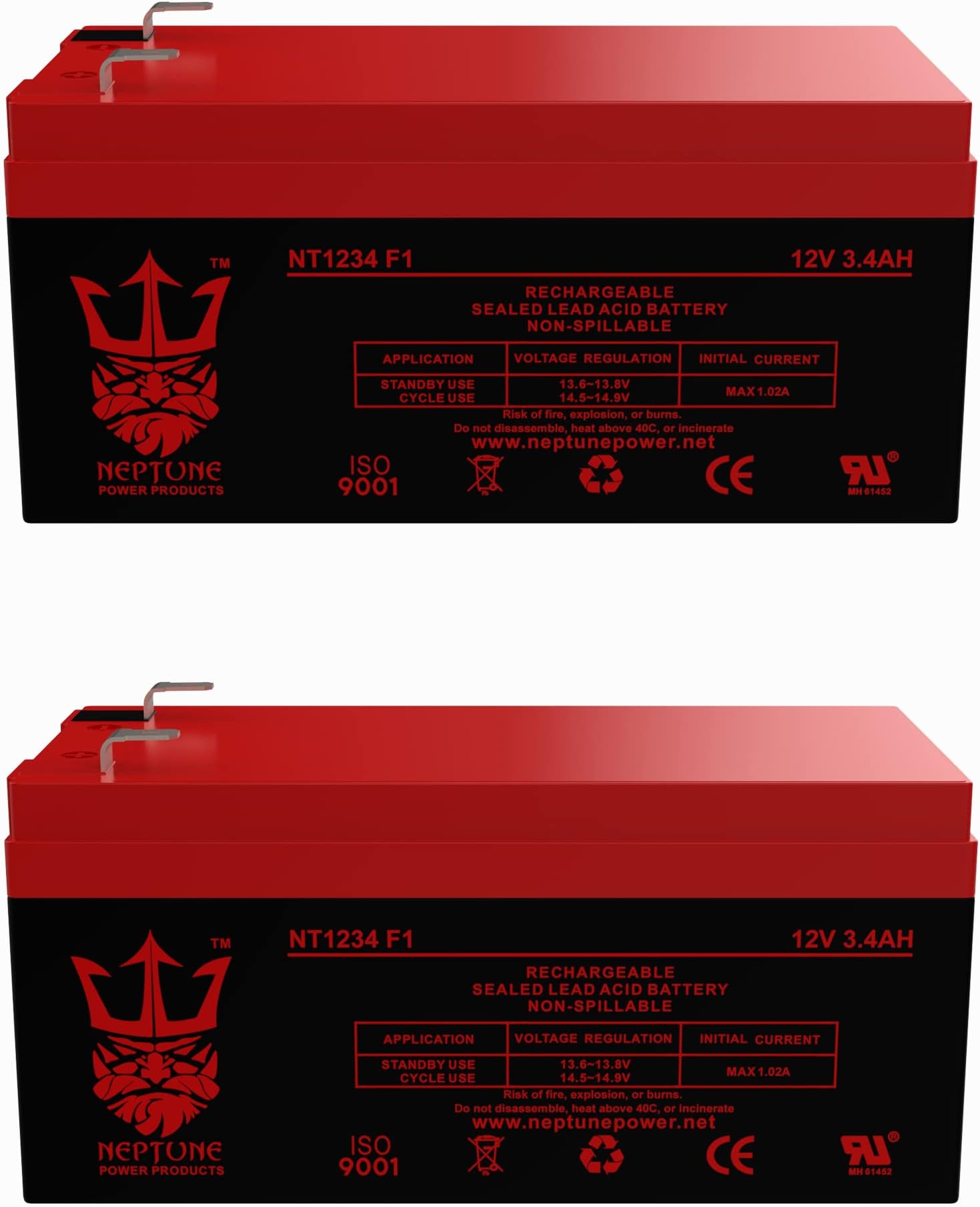 Amazon.com: Neptune 12V 22Ah NT-12220 Rechargeable SLA Sealed Lead Acid ...