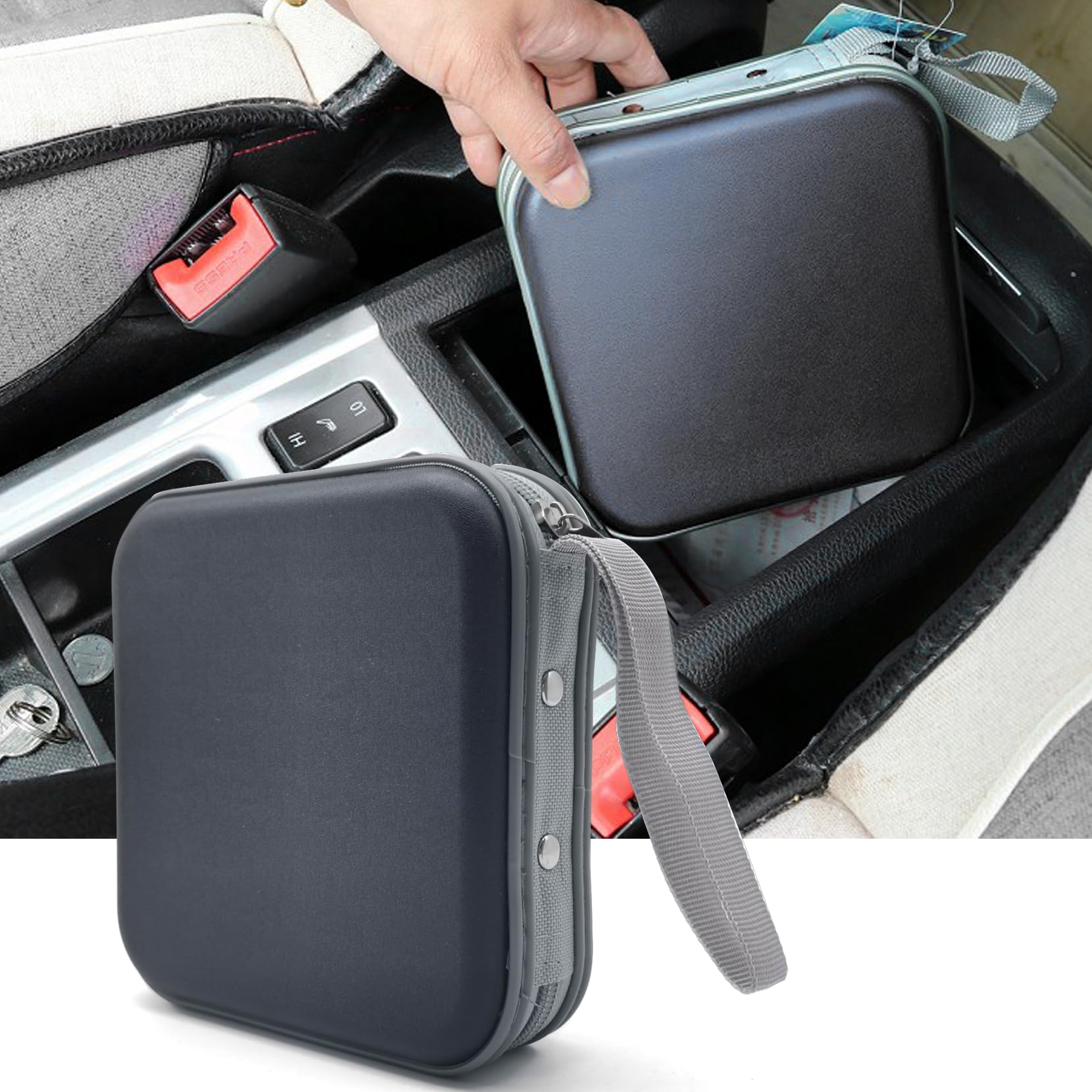 Amazon.com: Yumfugu Pack-1 Car CD Storage Box, 6.1In x 6.1In x 1.7In ...