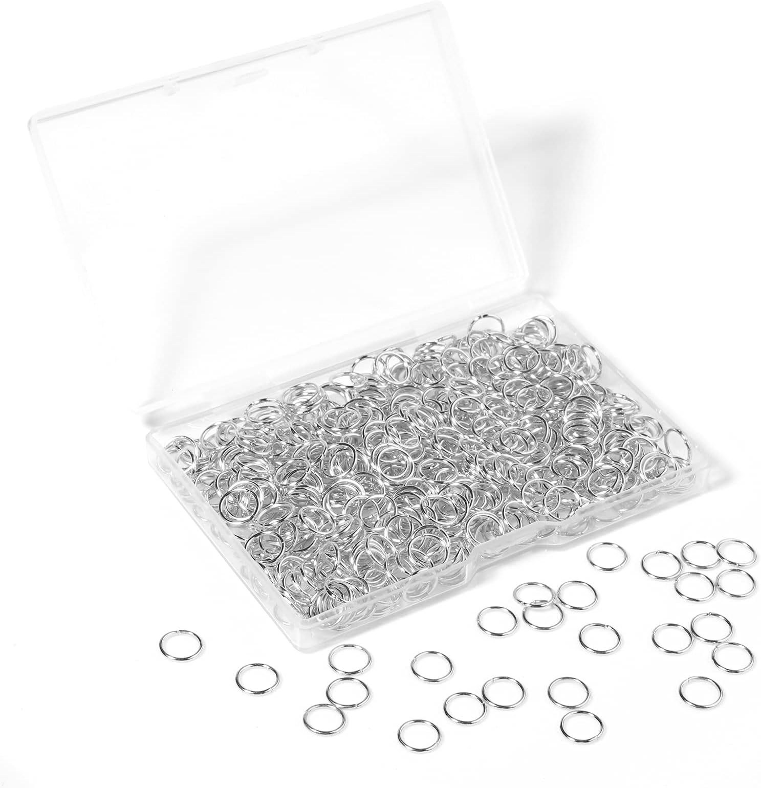 Amazon.com: 500 pcs Stainless Steel Split Rings Jump Rings Connector ...