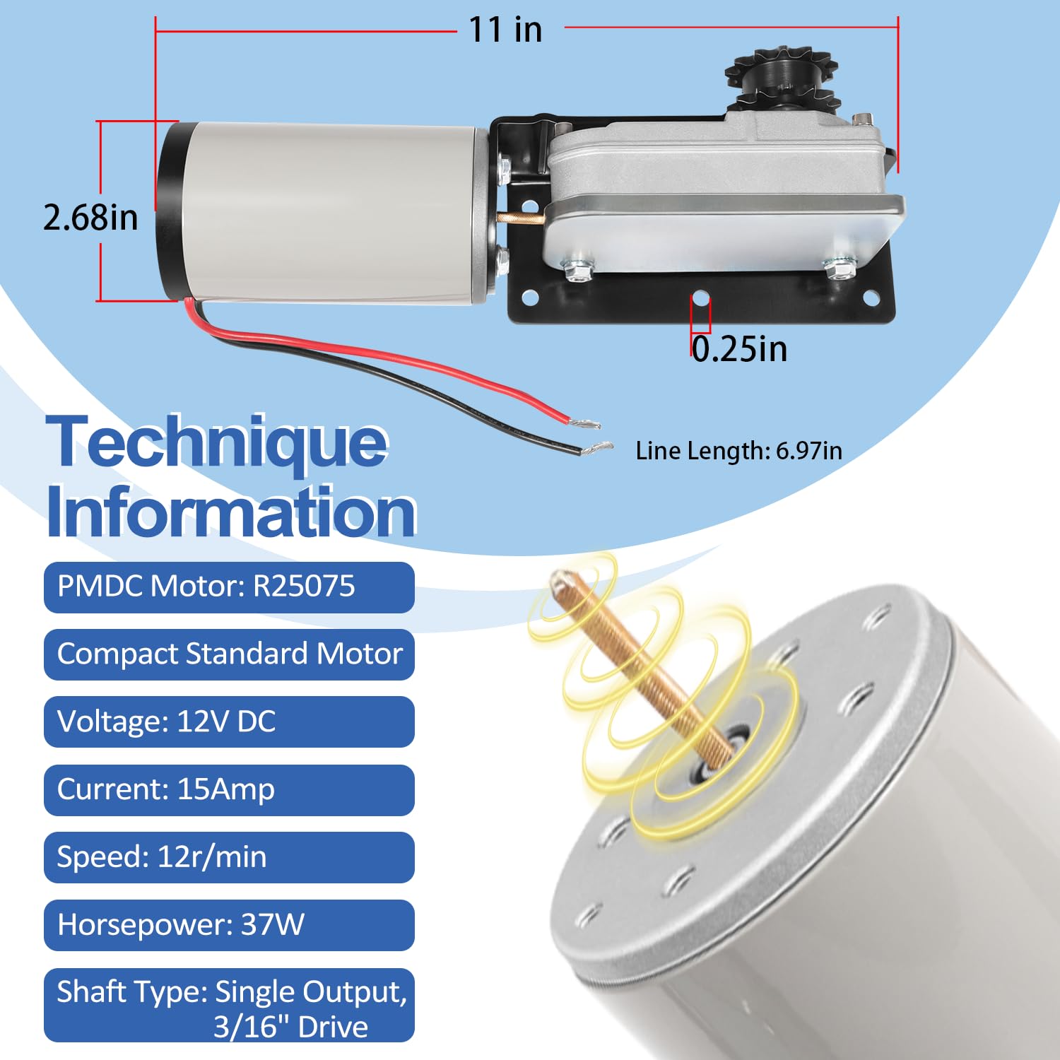 Snapklik.com : 225008 RV Slide Out Motor & Gear Housing Replacement For ...
