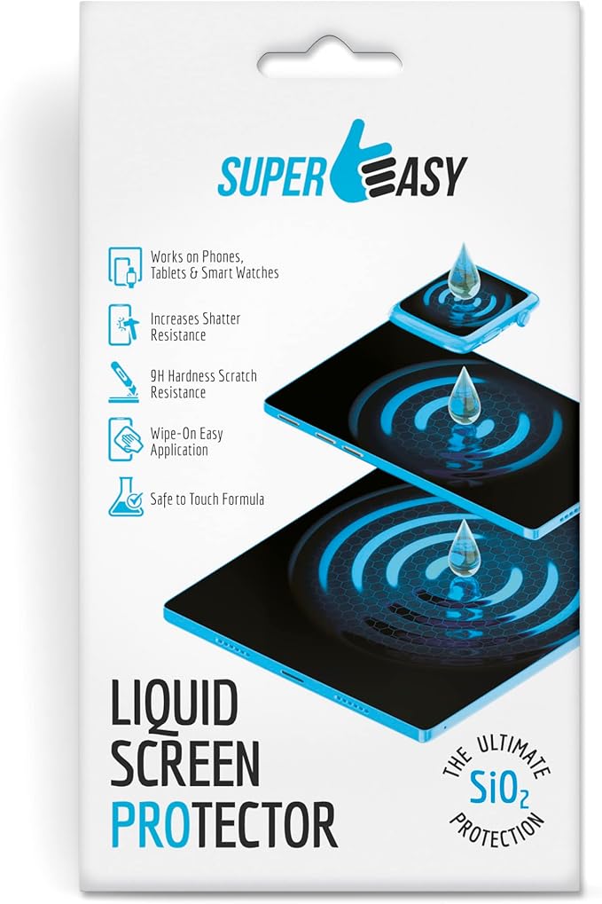 Amazon.com: SUPER EASY Liquid Glass Screen Protector - Wipe On Scratch ...