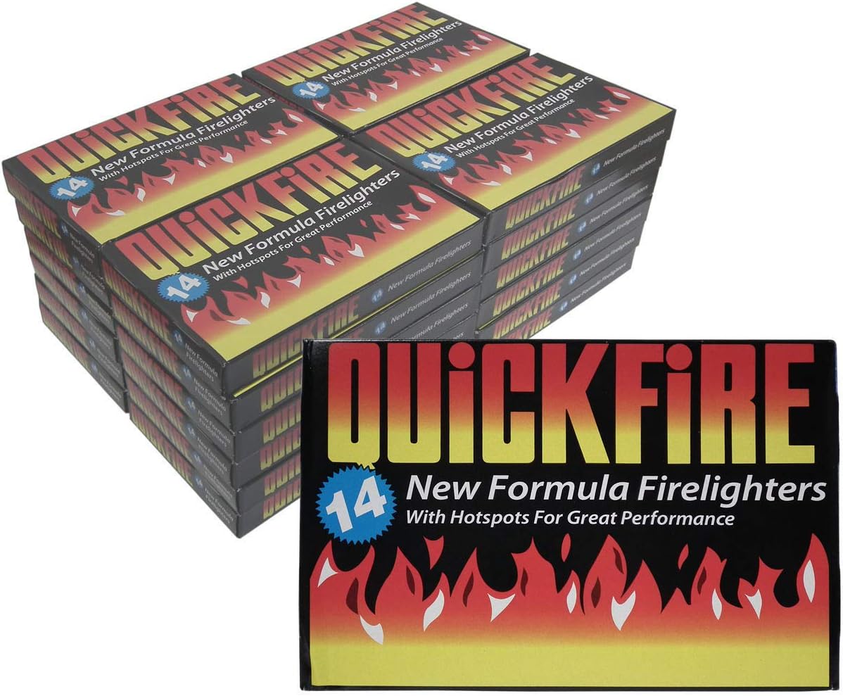 24 Packs of Quickfire Firelighters Bulk Pack Hotspots : Amazon.co.uk ...