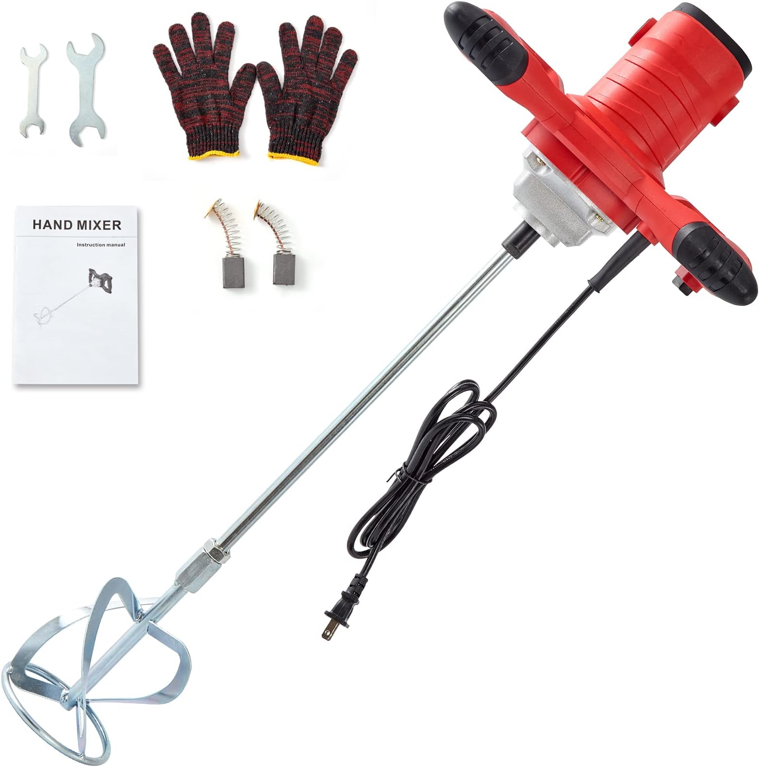 Amazon.com: Ganggend 2300W Handheld Electric Concrete Mixer Portable ...