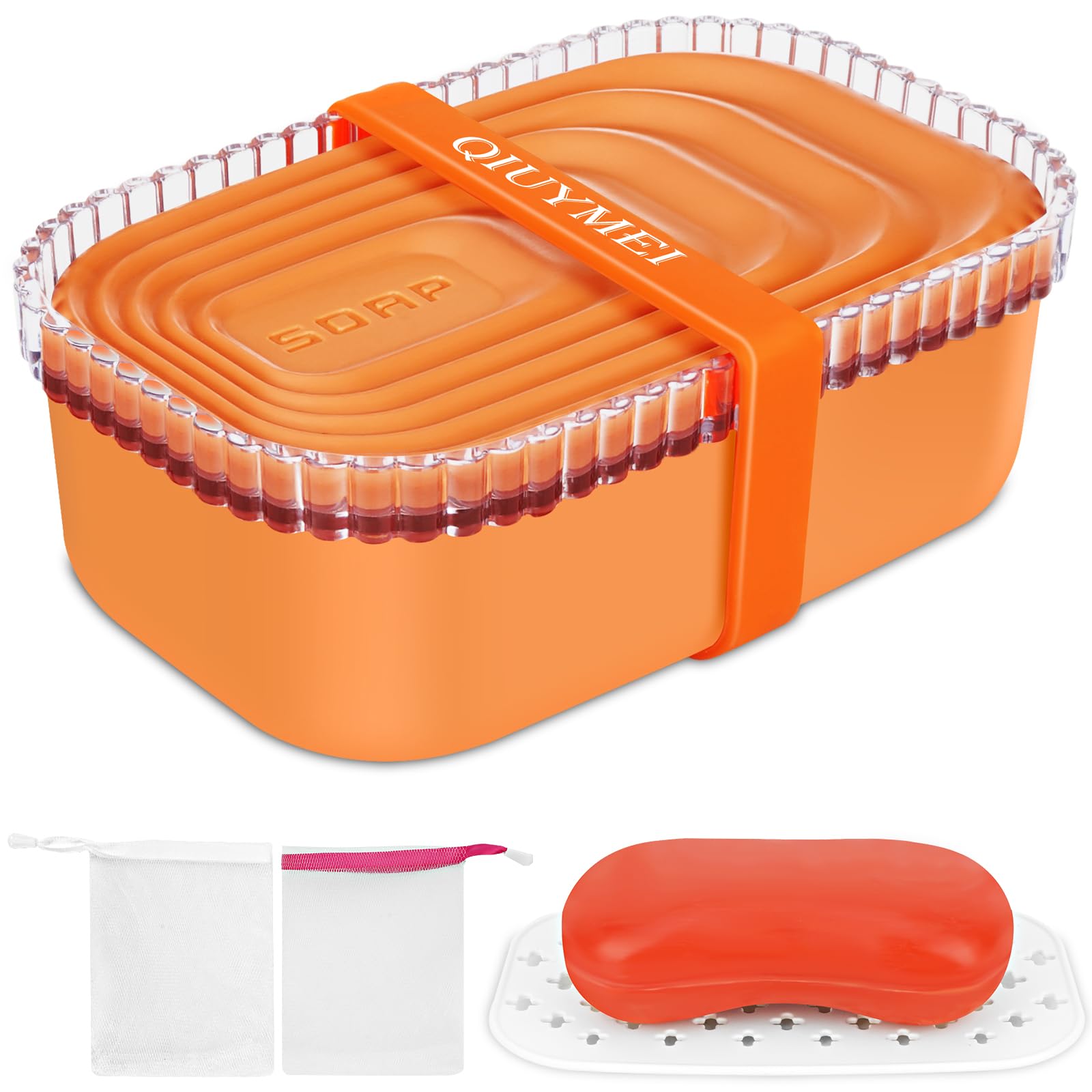 Amazon.com: QIUYMEI Soap Holder, Travel Soap Container with Lid,Strong ...