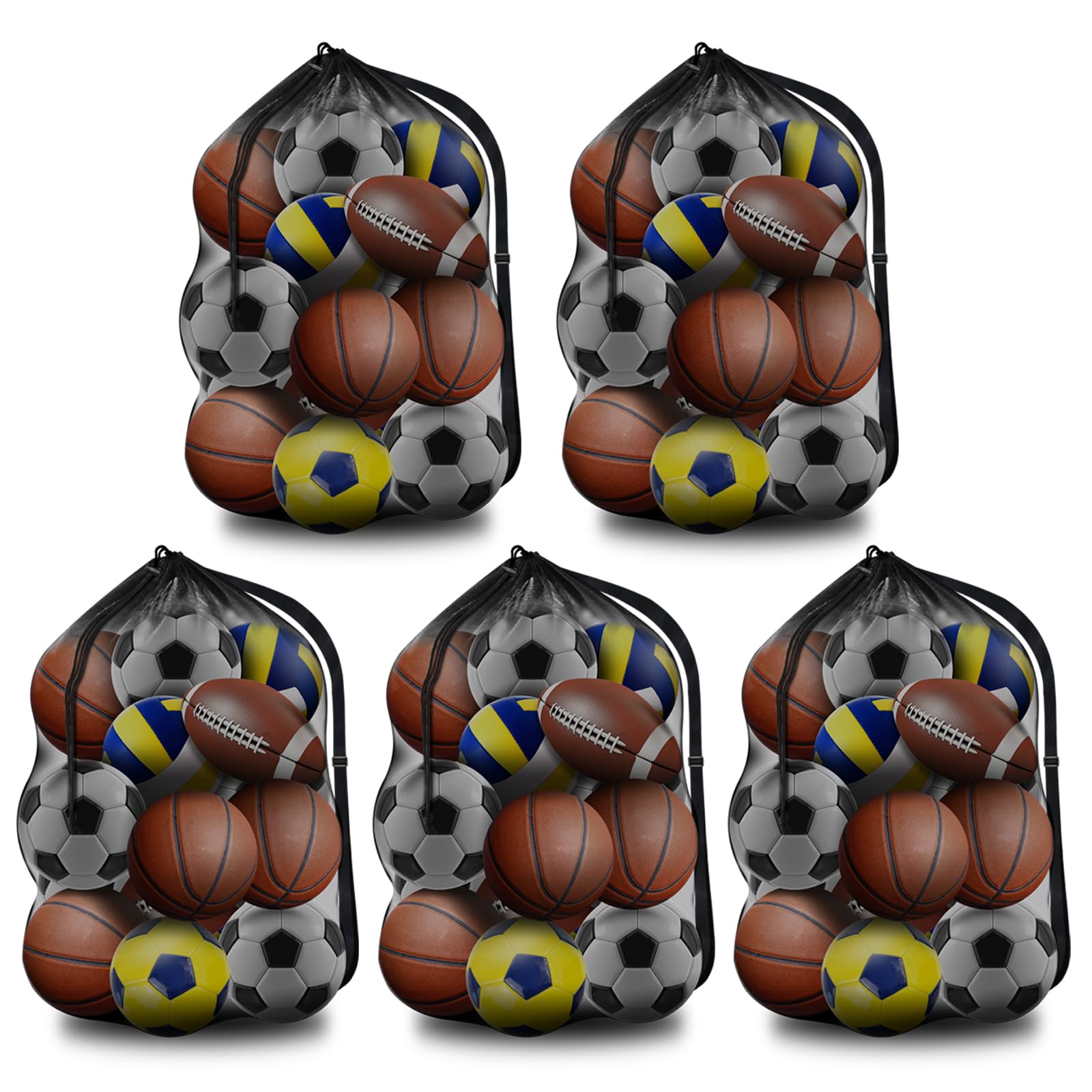 Snapklik.com : BROTOU Extra Large Sports Ball Bag Mesh, Basketball Bags ...