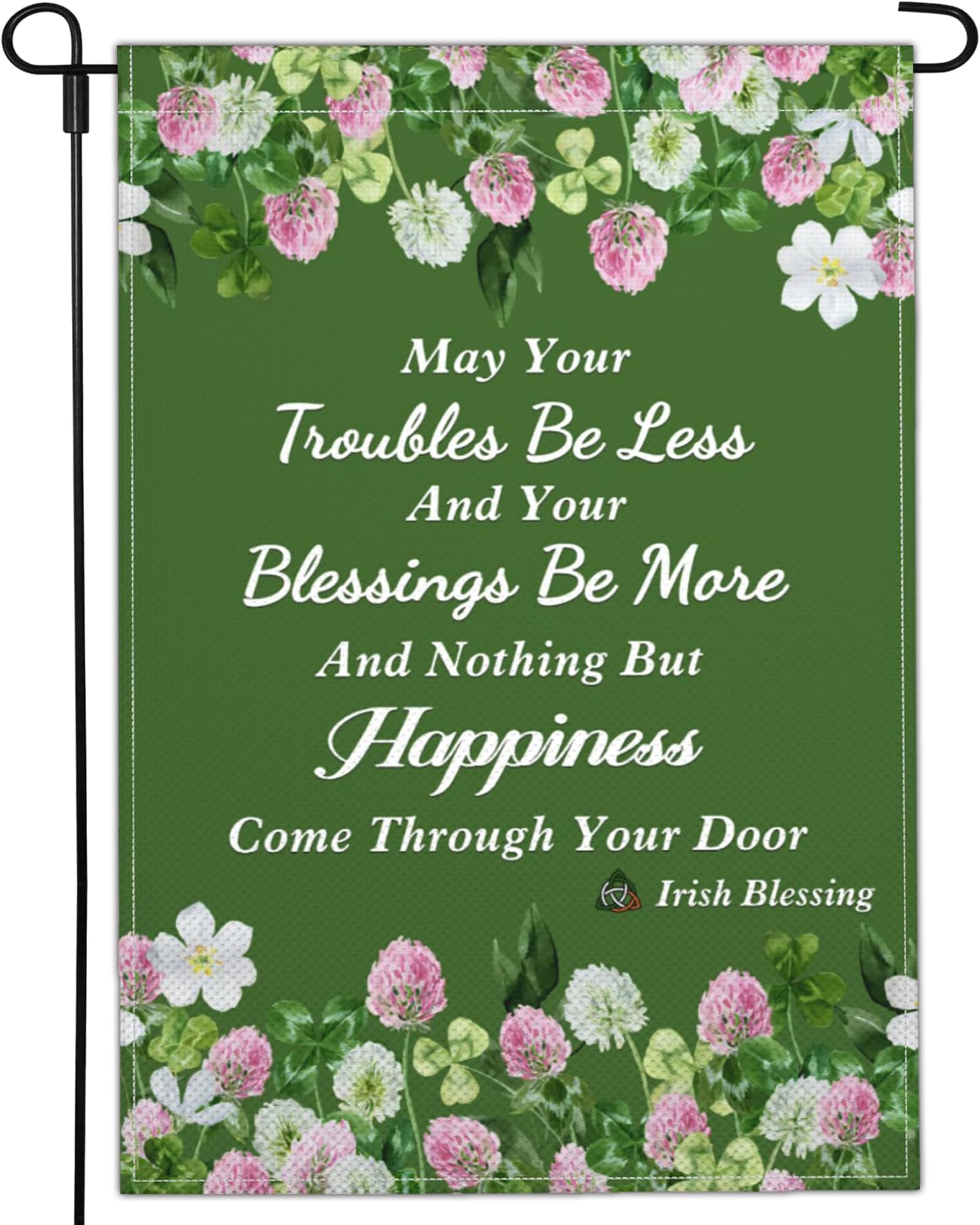 Amazon.com : Shuitouk St Patricks Day Garden Flags 12×18 Inch Double ...