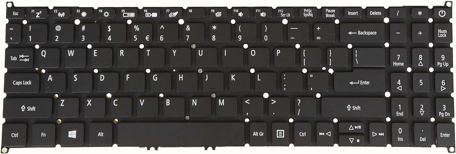 Amazon.com: AZUBAYCOM US English Layout- Laptop Keyboard for Acer ...