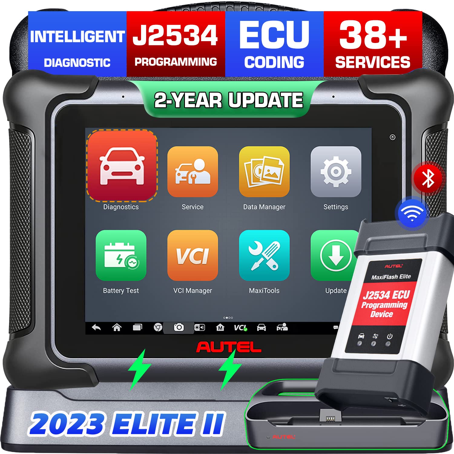 Buy Autel MaxiSys Elite II PRO, 2-Year Update [$2590 Value], 2023 Top Intelligent Diagnostic ...