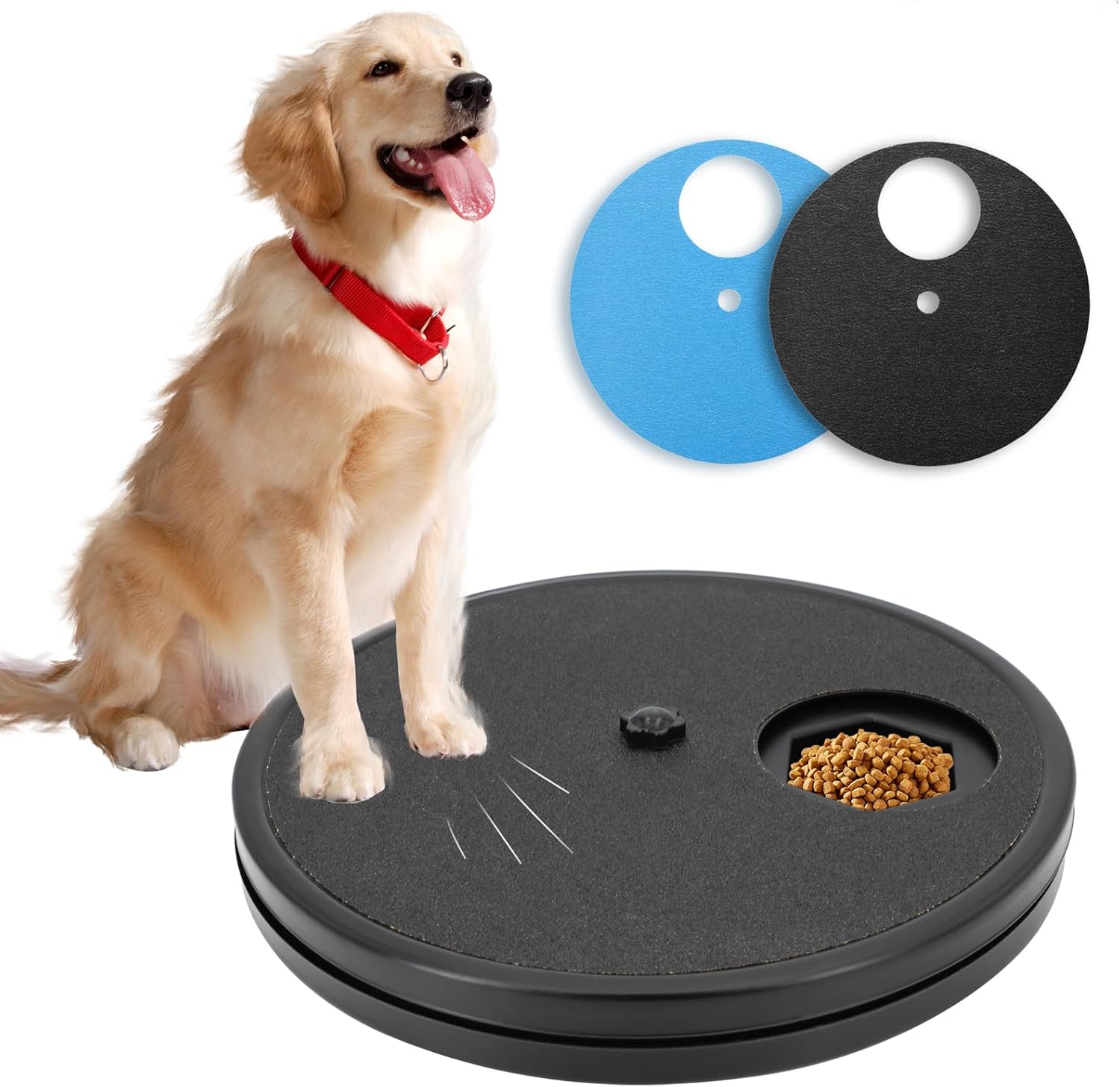 Dog Nail Scratch Board - 3 in 1 Rotatable Round Dog Scratch Pad with ...