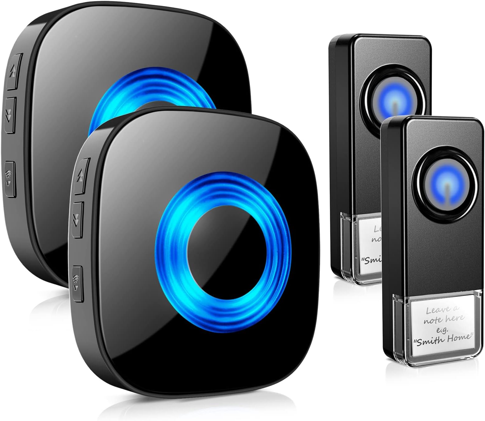 Wireless Doorbell, Remote Door Bell Ringer Wireless Long Range 1300FT ...