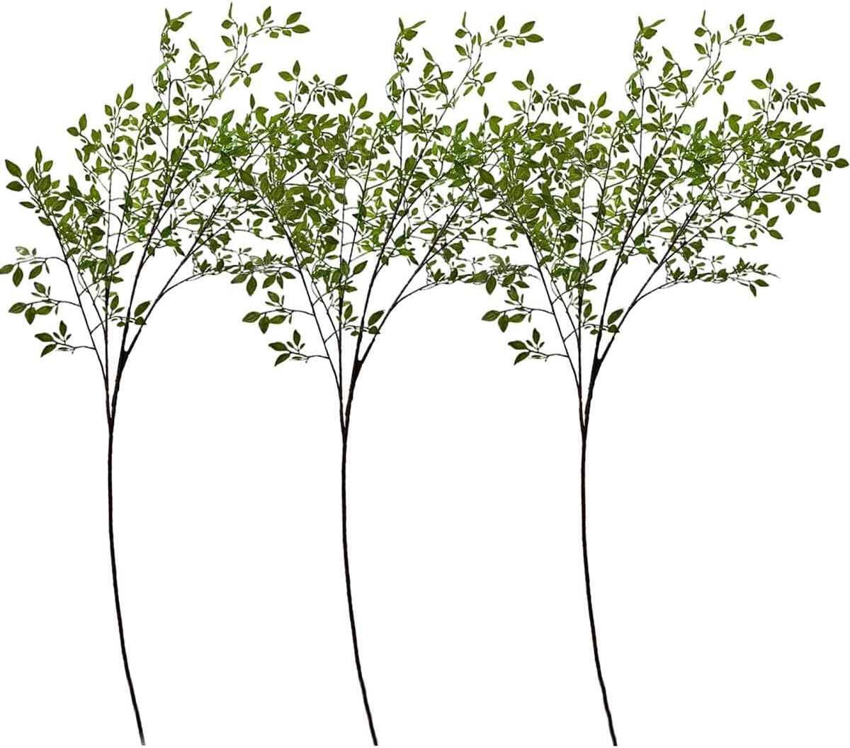 Avoik Artificial Plants 3PCS Faux Greenery Stems, 43.3 Inch Tall Sprigs ...