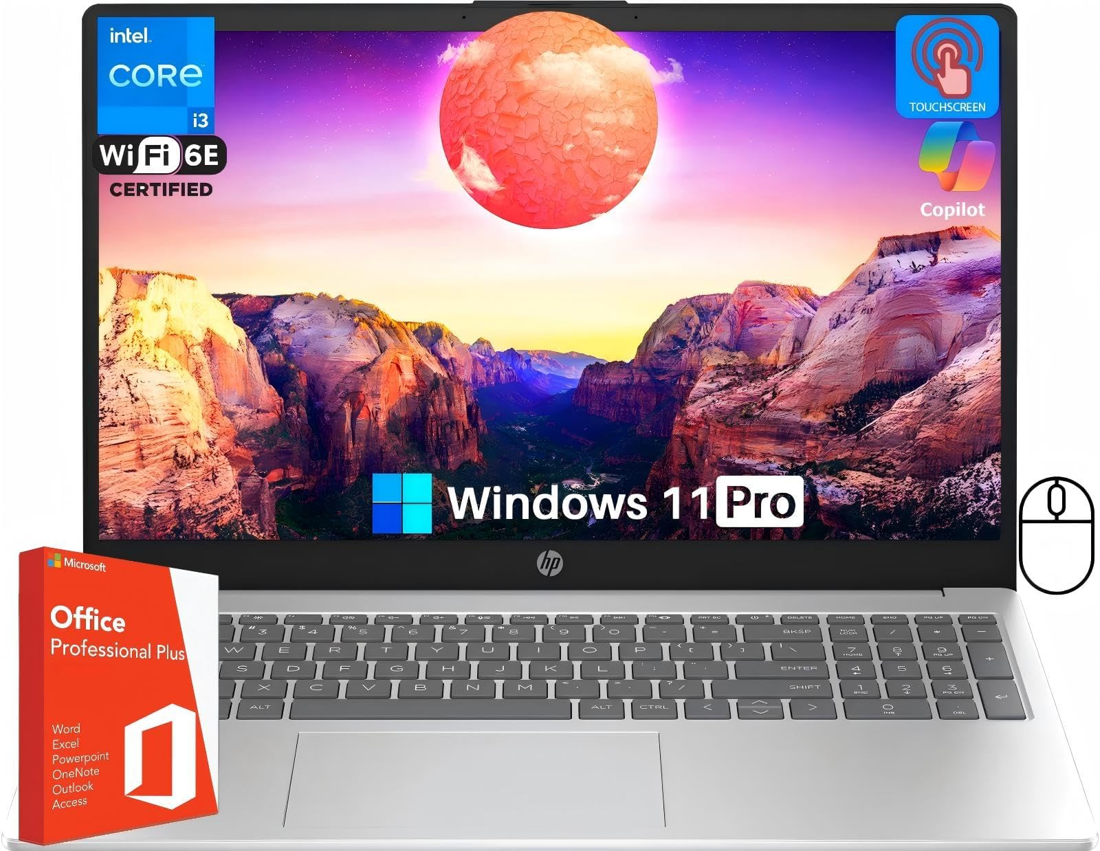 Amazon.com: HP 15.6" Touchscreen Business Laptop Computer - with MS ...