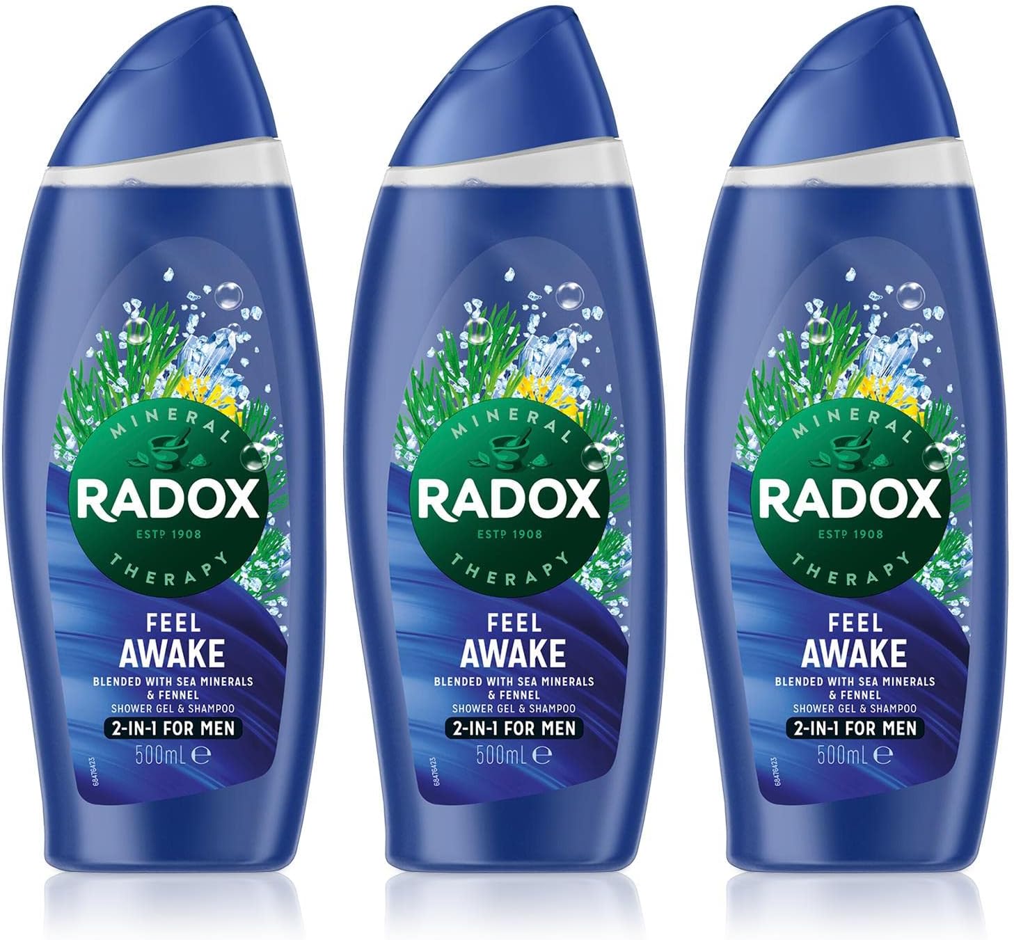 Radox for Men Shower Therapy 2 in 1 Showergel and Shampoo Fennel and ...