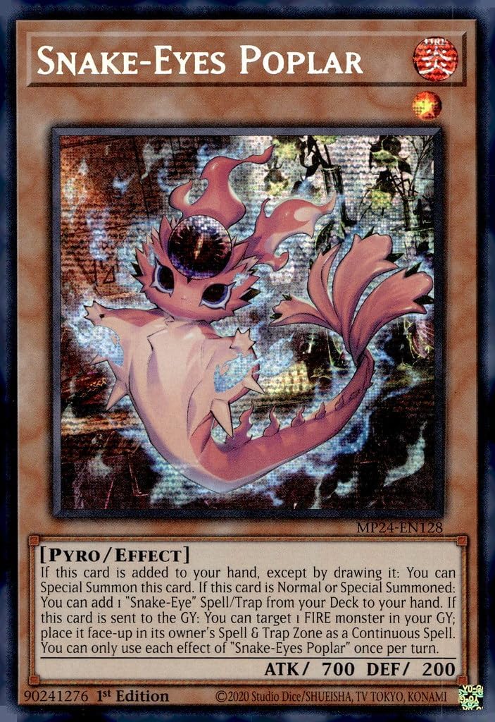 Amazon.com: Snake-Eyes Poplar - MP24-EN128 - Prismatic Secret Rare - 1st Edition : Toys & Games
