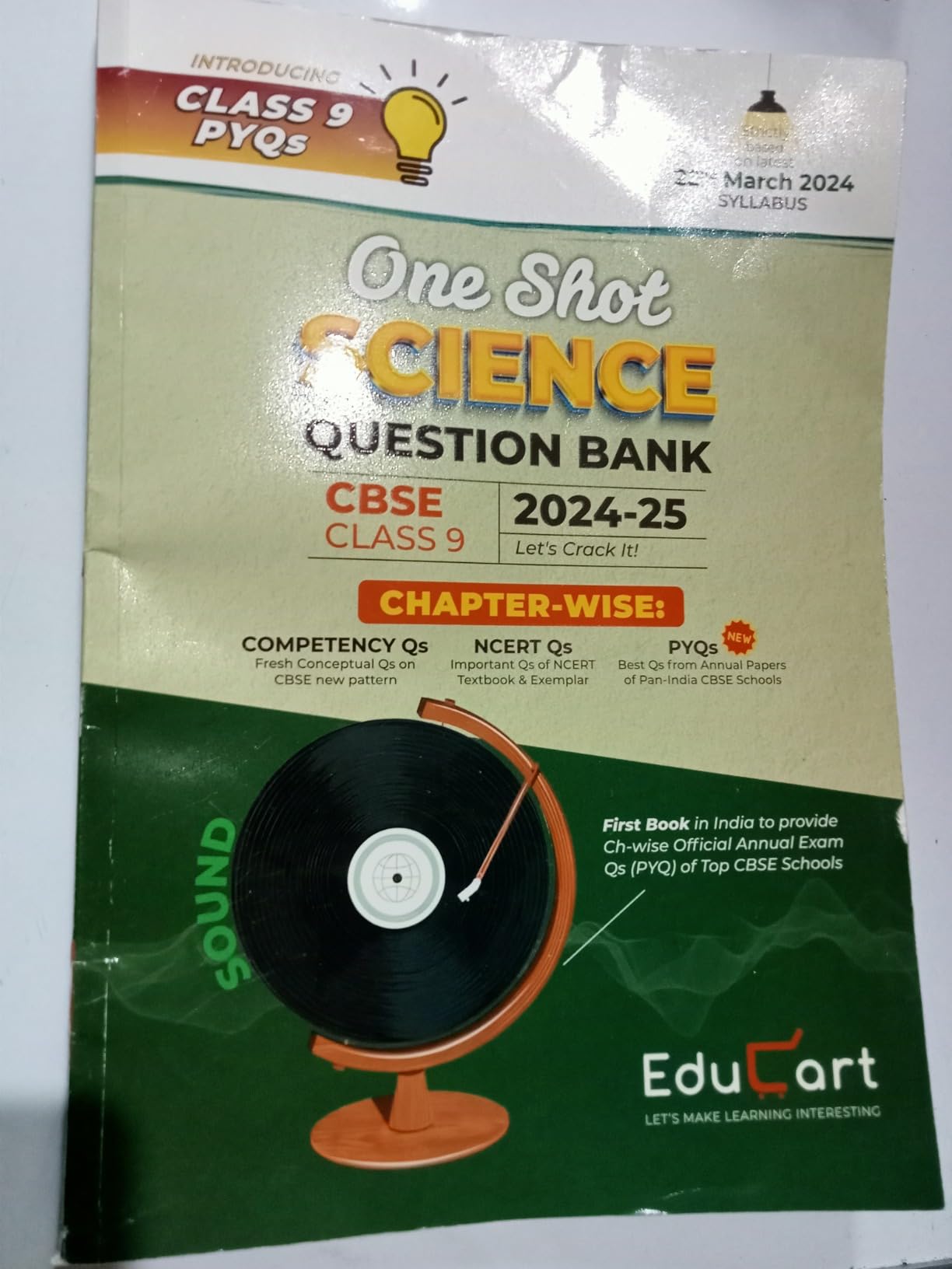 Educart CBSE Class 9 SCIENCE One Shot Question Bank 2024-25 (Updated ...
