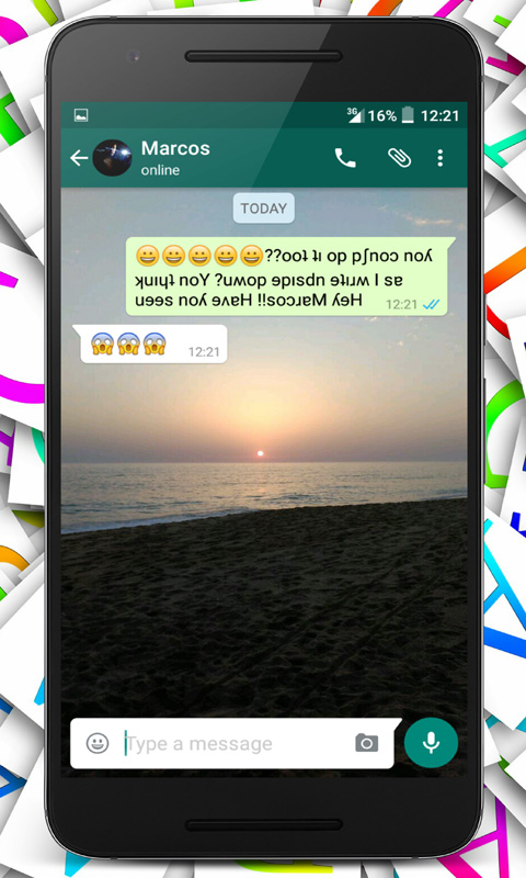 Fancy text, letters backwards - App on Amazon Appstore