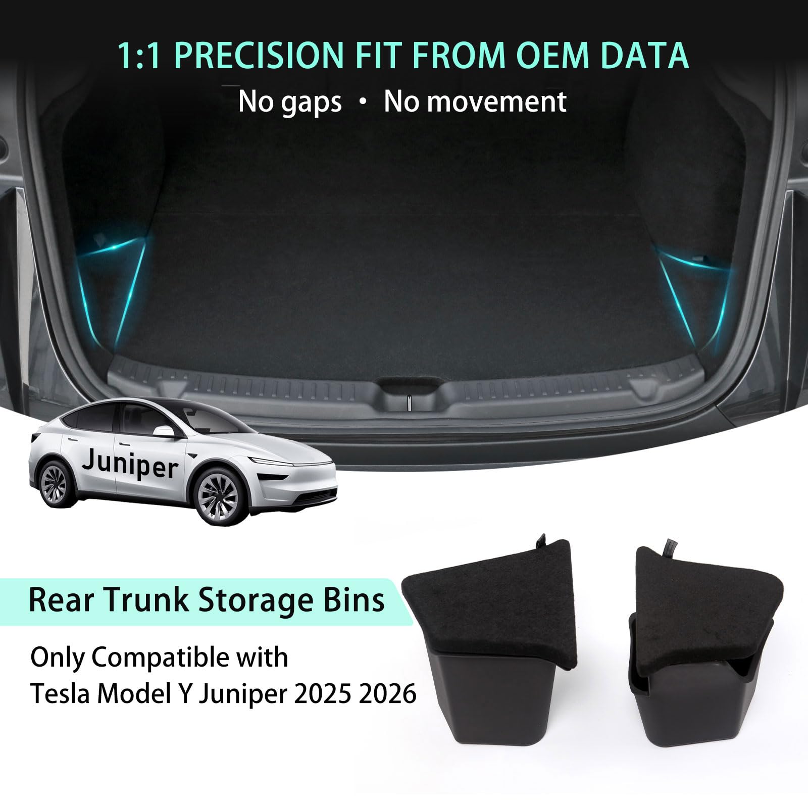 Trunk Side Storage Box 2025 New Trunk Organizer For Tesla Model Y ...