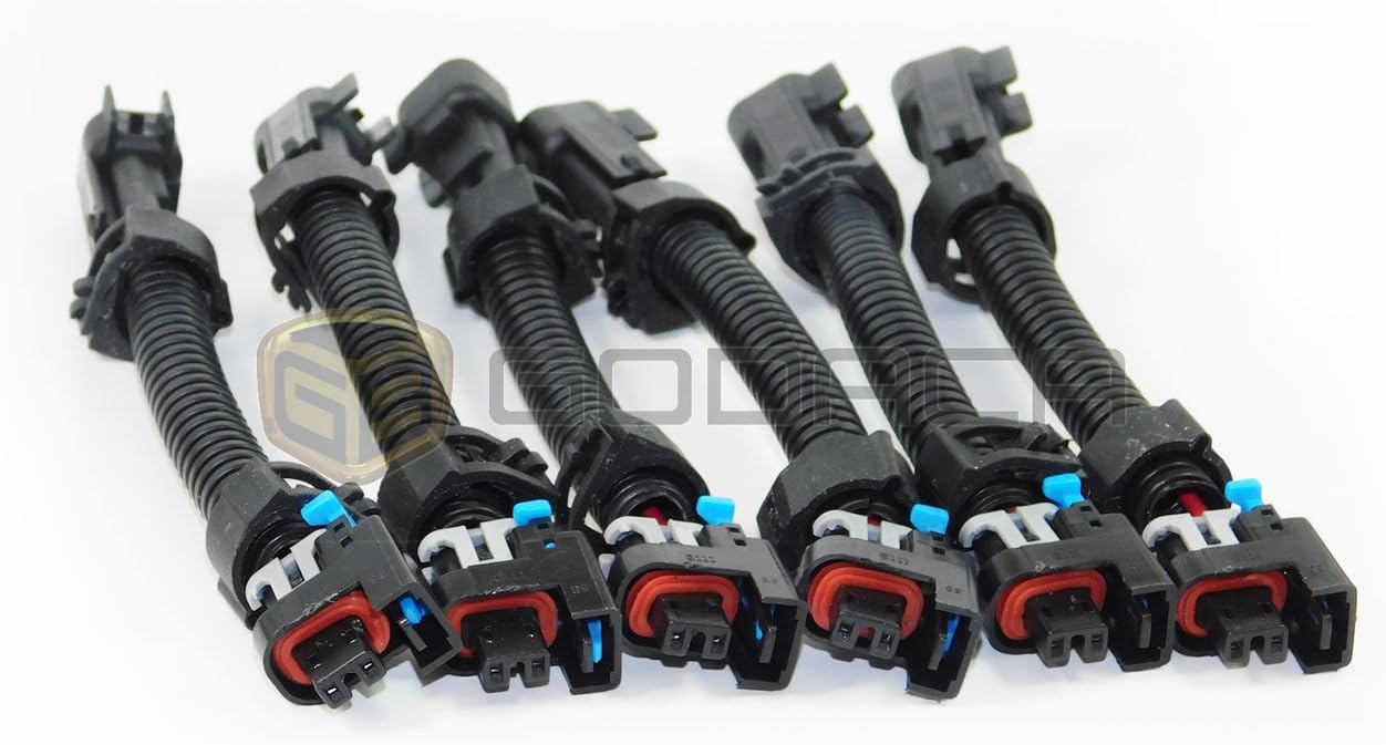 Amazon.com: 6x connector adapter mini Multec 2 to EV6 Injector : Automotive