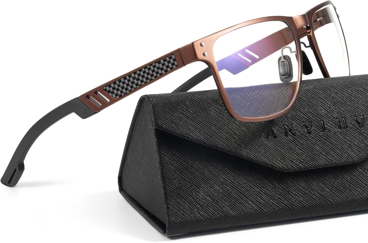 Amazon.com: ANYLUV Blue Light Glasses Men Premium Mens Gaming Computer ...