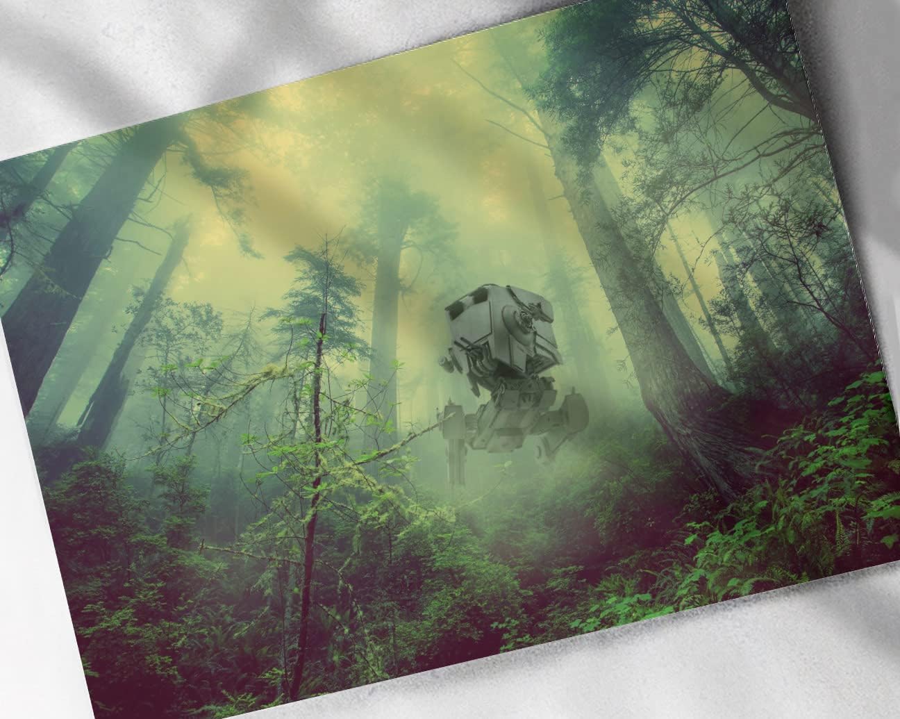 Amazon.com: Star Wars Endor Wall Art - Printed Poster or Canvas Wrap ...