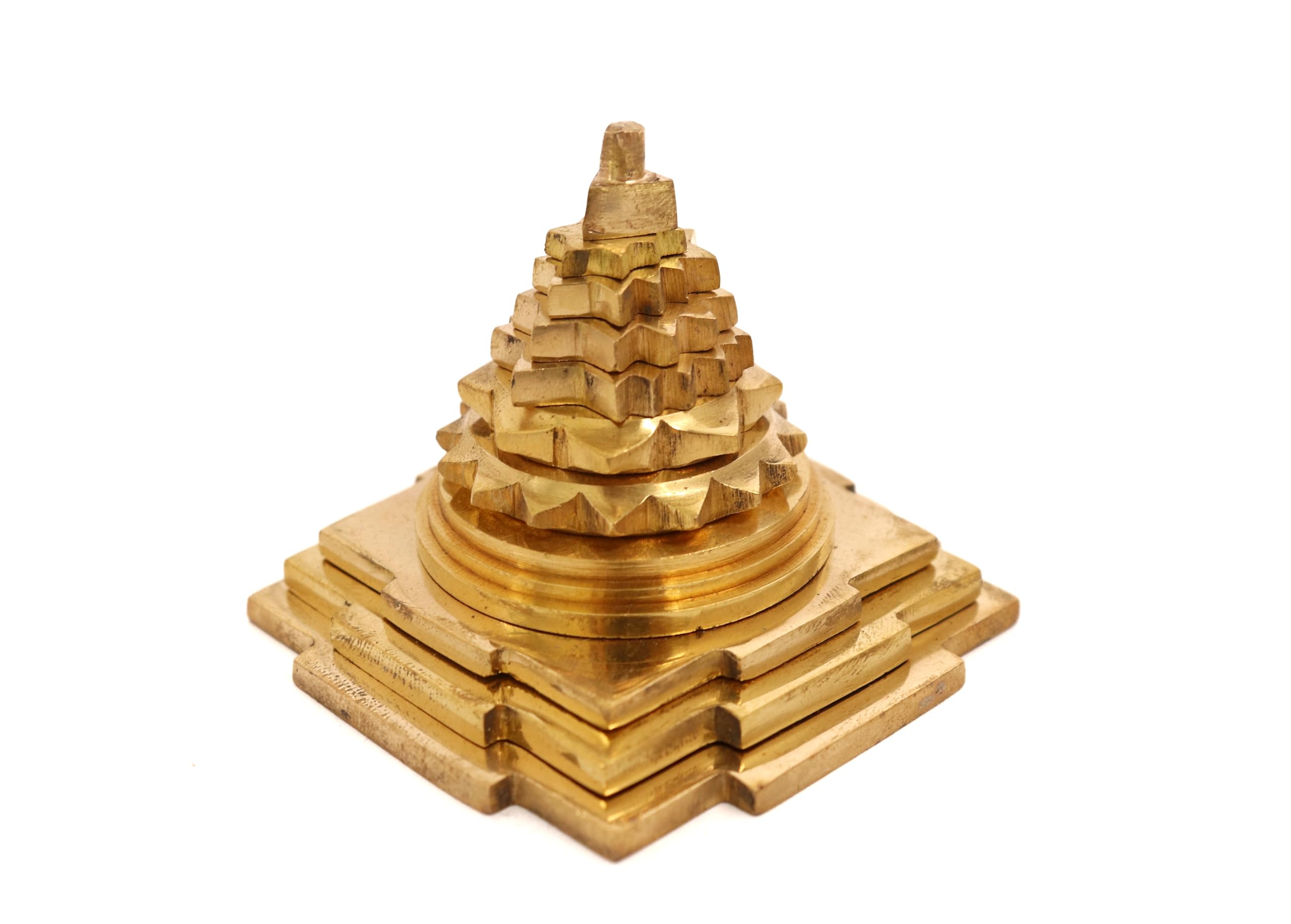 Buy The Spiritual Living Brass Ashtadhatu Meru Shree Yantra for Pooja ...