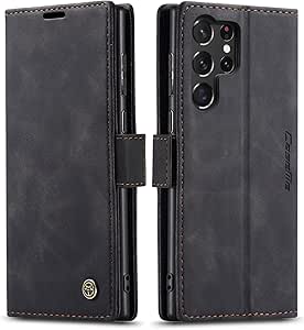 Amazon.com: SINIANL for Samsung Galaxy S24 Ultra Case Wallet, Leather Book Folding Flip Cover ...
