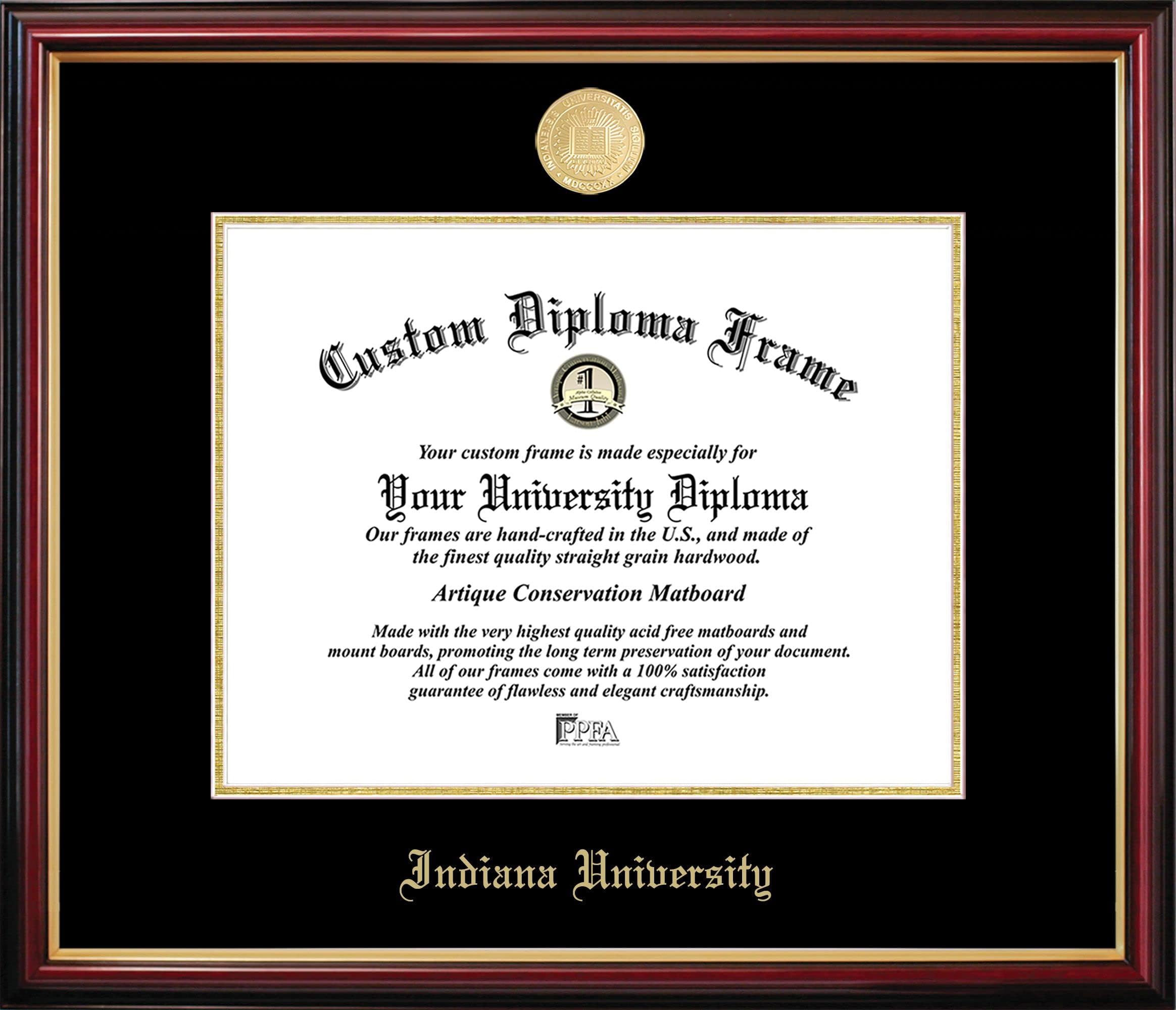 Amazon.com - Campus Images University of Indiana Petite Diploma Frame
