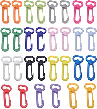 Amazon.com: sutoyuen 13mm/0.5inch Plastic Swivel Snap Hook Clasp - 360 ...
