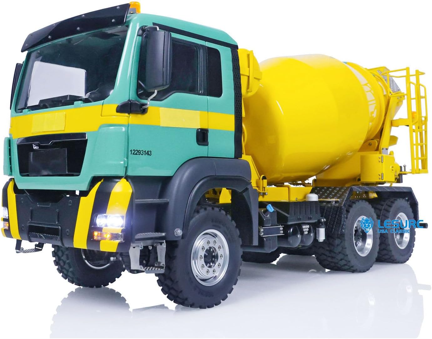 LESU 6X6 1/14 RC Concrete Mixer Truck Agitating Lorry Painted Assembled ...
