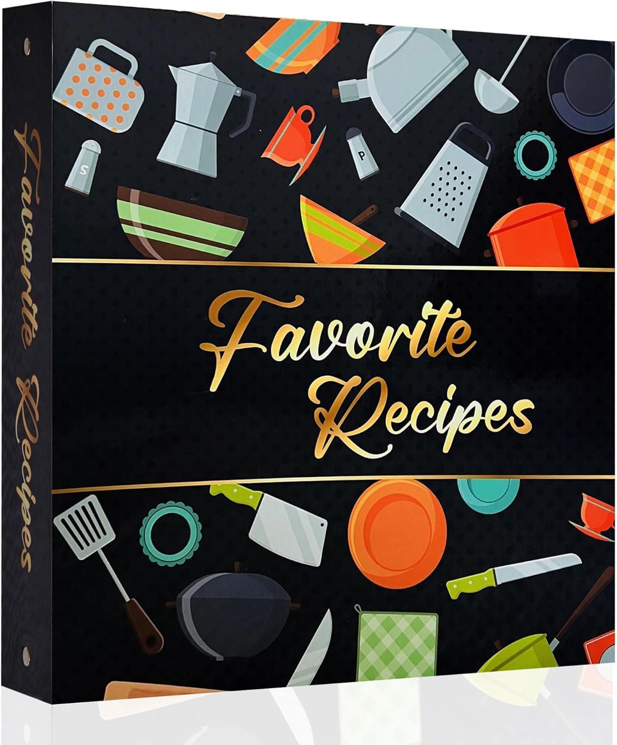 Amazon.com: Recipe Book for Own Recipes with 3 Ring Hard Cover, The ...