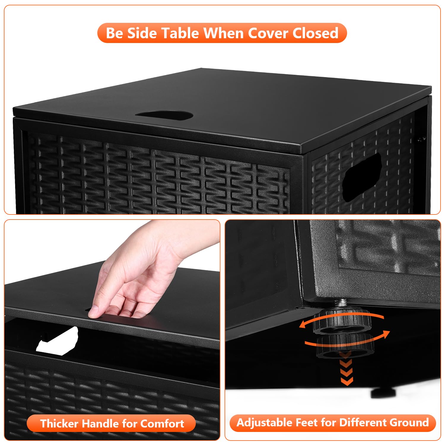 Snapklik.com : Propane Tank Cover Table Hideaway Table For Gas Fire ...