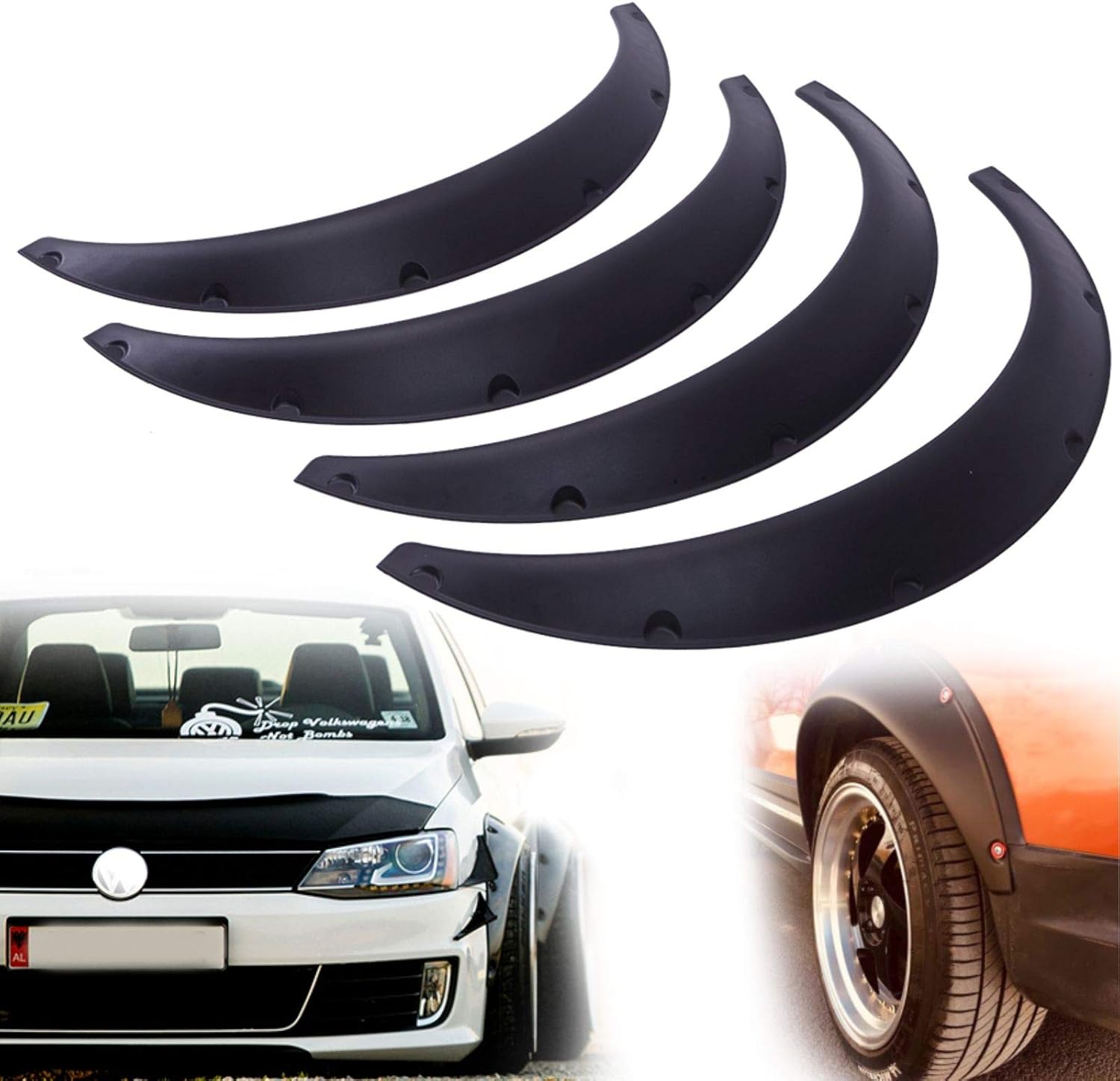 Amazon.com: WerdeReich Universal Wheel Fender Flares 3.5in/9cm Over ...