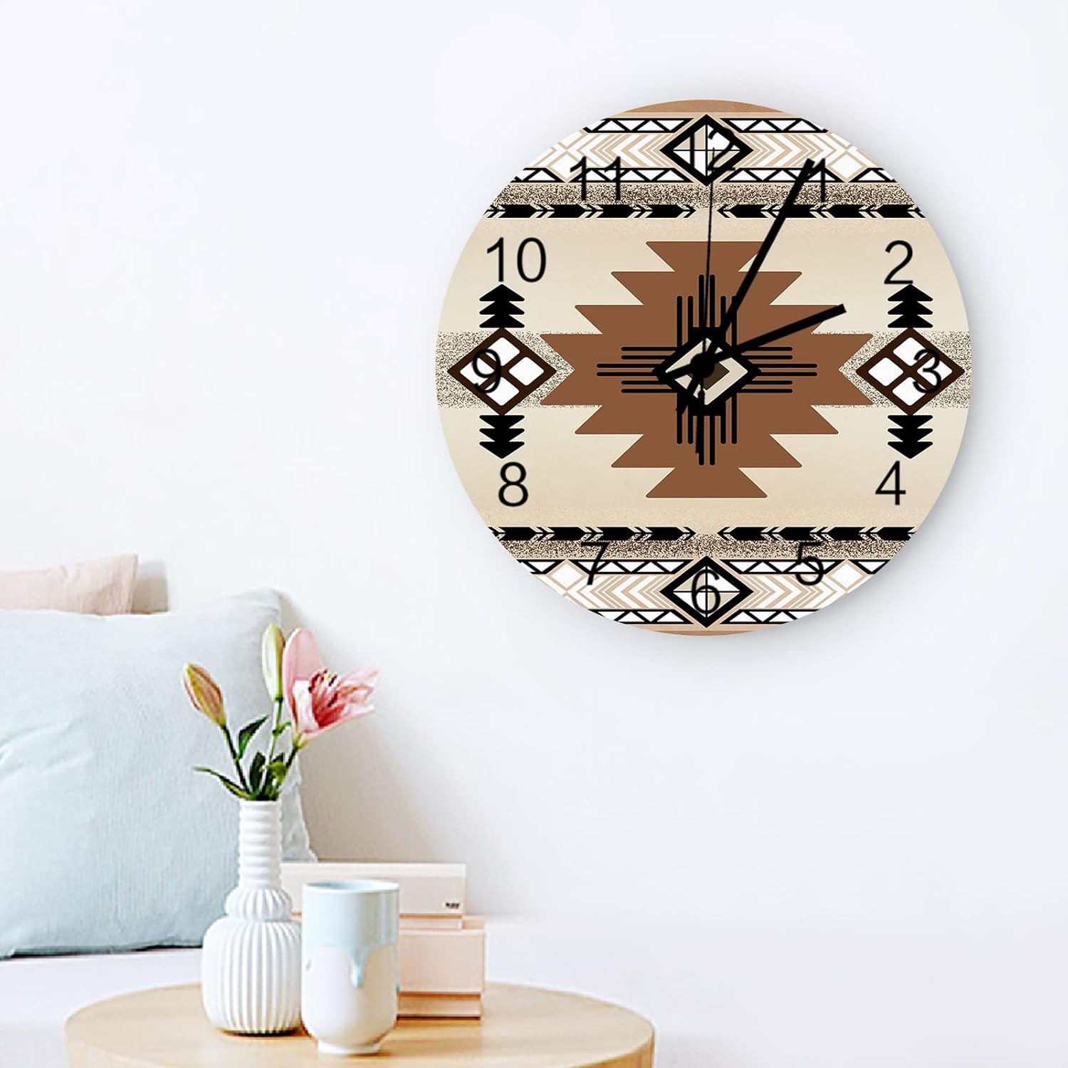 Amazon.com: APABUCHER Wall Clocks Battery Operated - Easy to Read Non ...