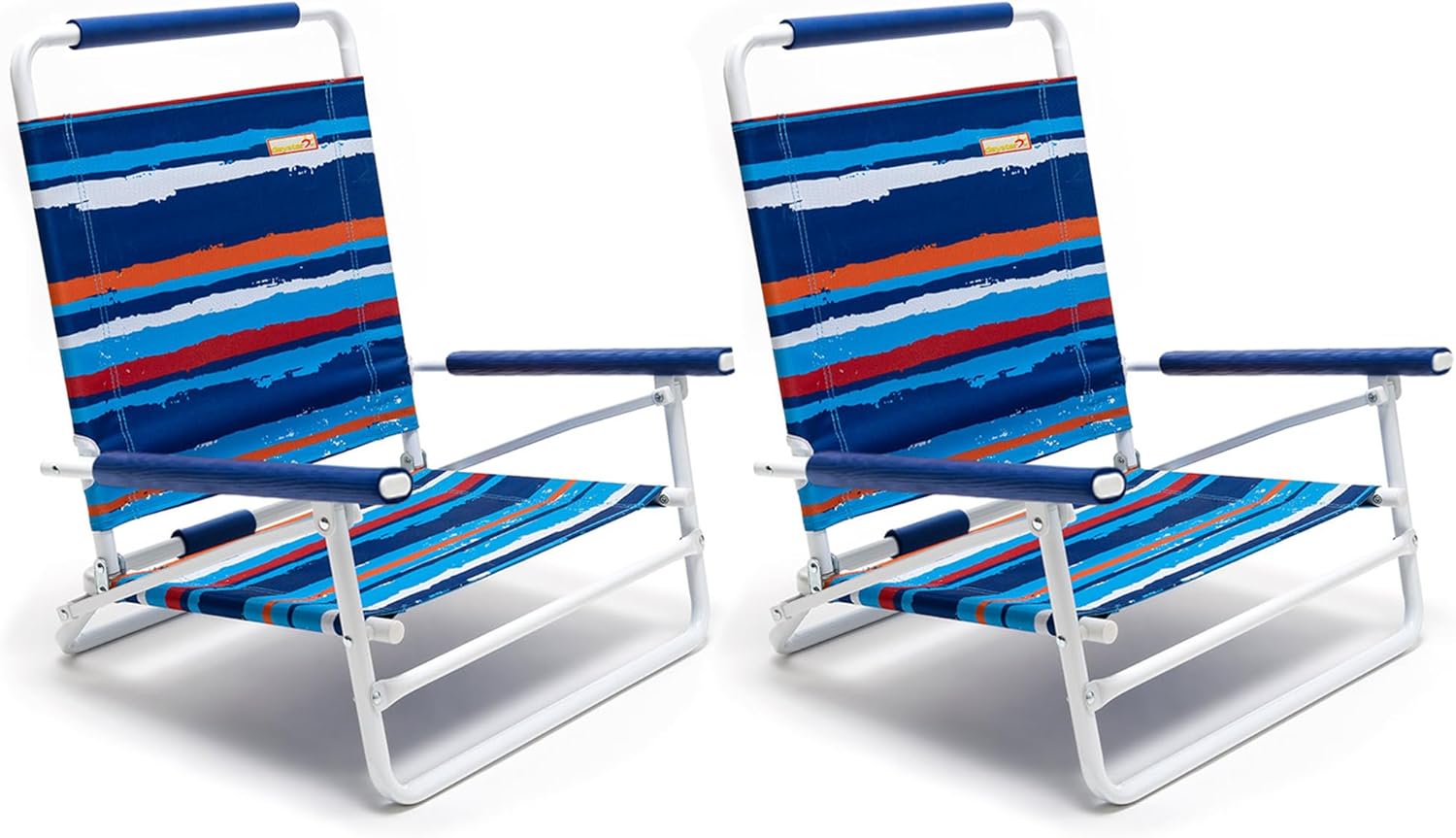 Amazon.com : SunnyFeel Low Folding Beach Chair for Adults, Lightweight ...