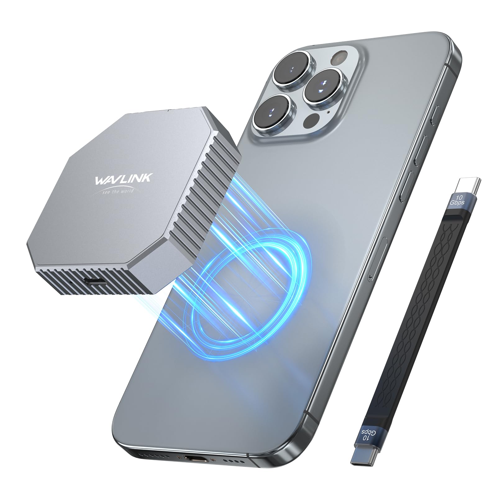 Amazon.com: WAVLINK Magnetic M.2 2230 NVMe/SATA SSD Enclosure, 10Gbps ...