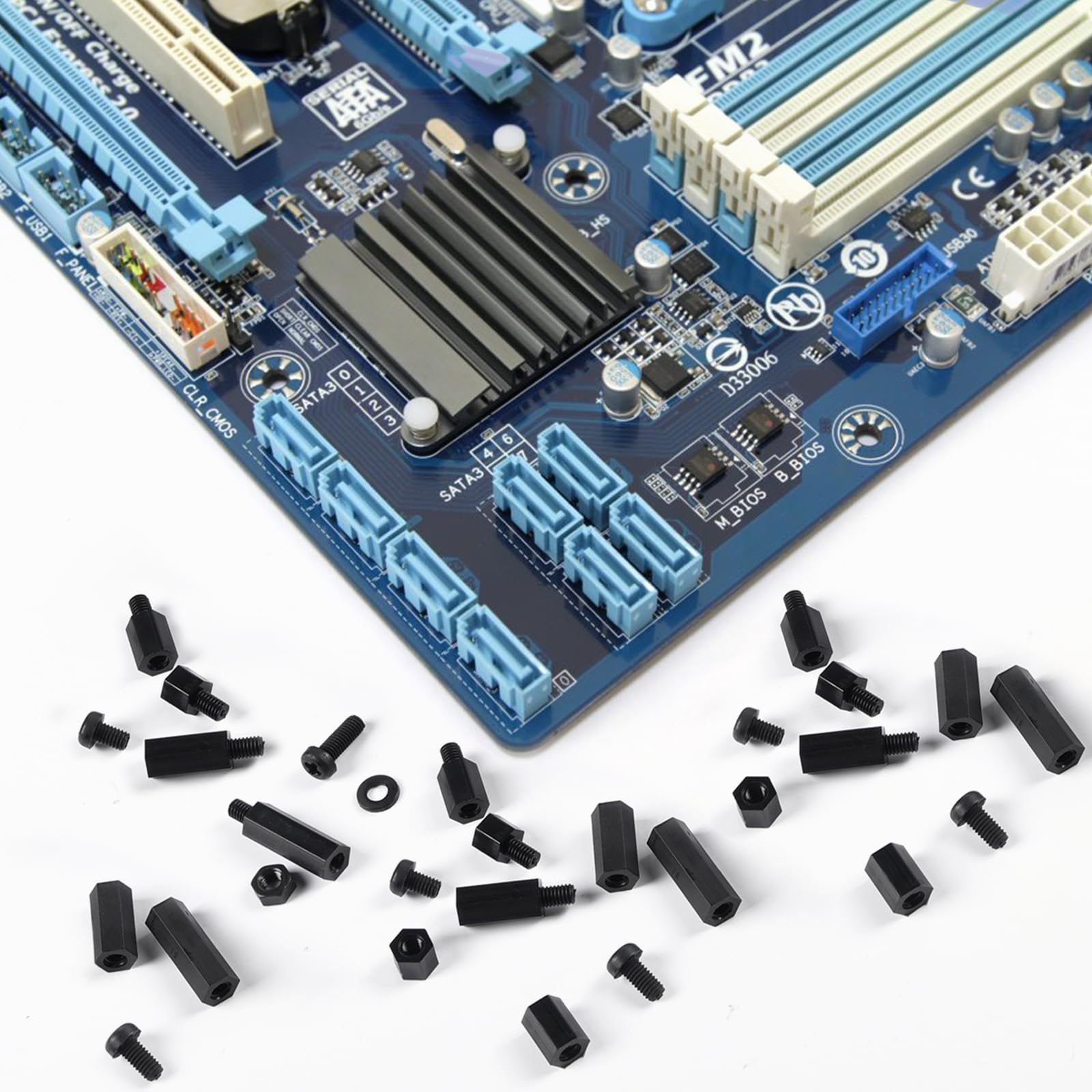 Snapklik.com : 350Pcs M2 Male Female Nylon Hex Spacer Standoff Screws ...
