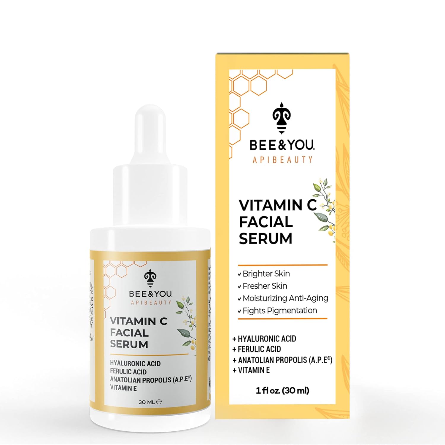 Amazon.com: Bee and You Vitamin C Face Serum | Moisturizing Anti Aging ...